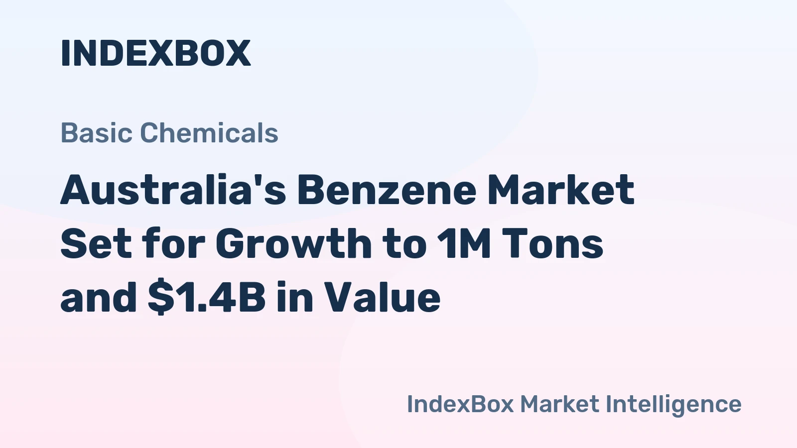 Australia's Benzene Market Set for Growth to 1M Tons and $1.4B in Value