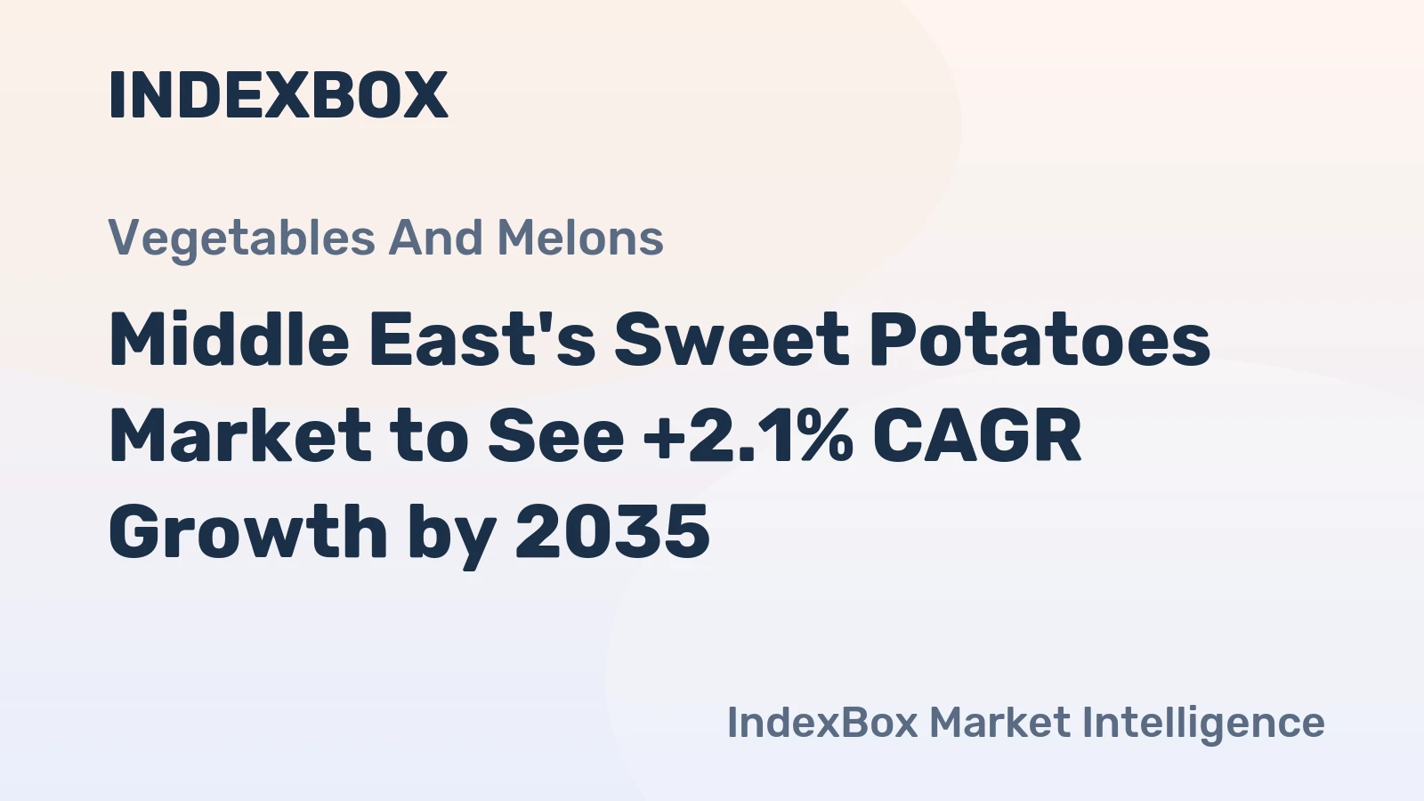 Middle East's Sweet Potatoes Market to See +2.1% CAGR Growth by 2035
