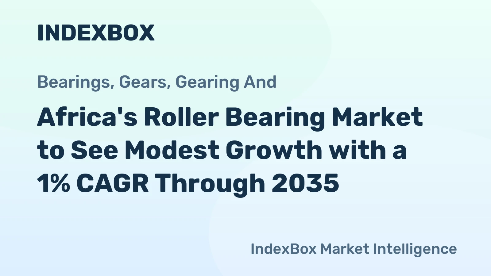 Africa's Roller Bearing Market to See Modest Growth with a 1% CAGR Through 2035