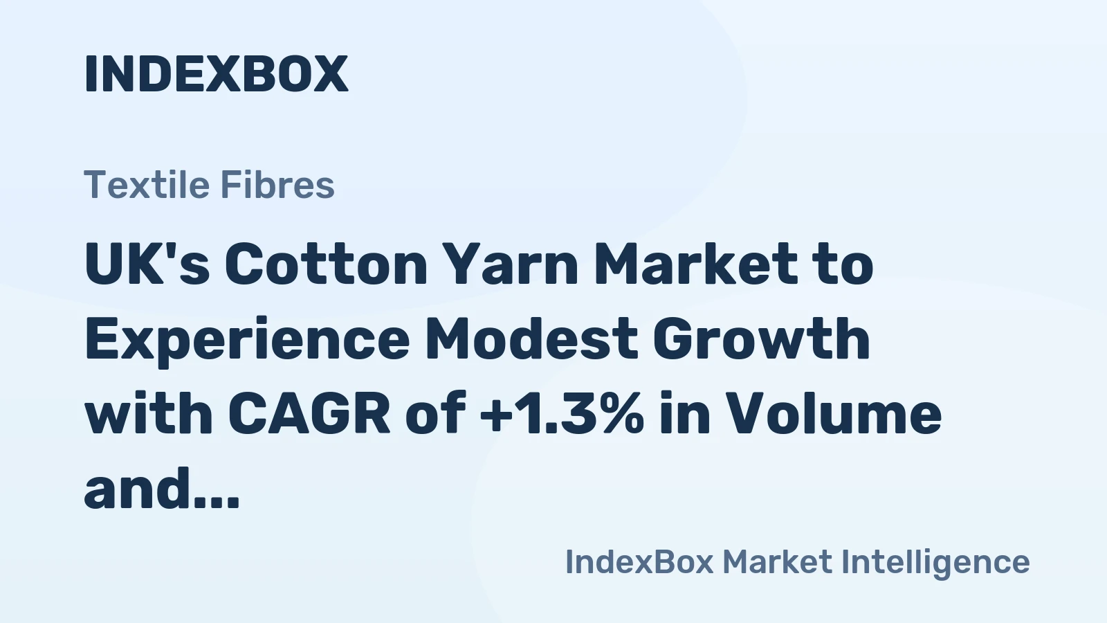 UK's Cotton Yarn Market to Experience Modest Growth with CAGR of +1.3% in Volume and +1.6% in Value from 2024 to 2035