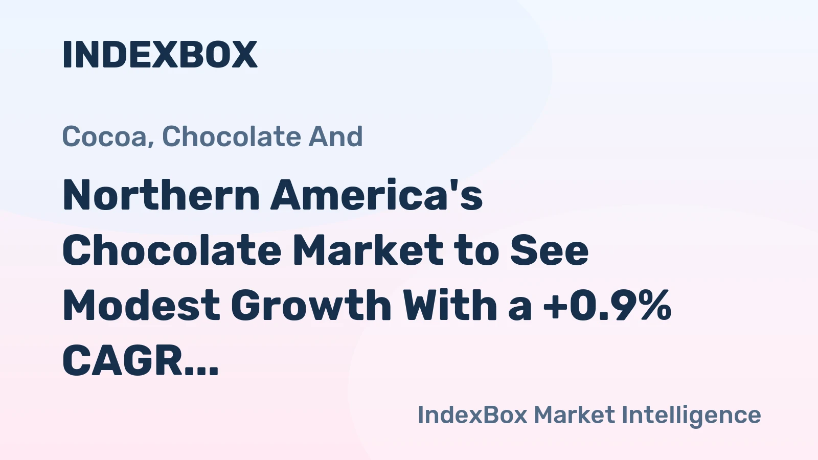 Northern America's Chocolate Market to See Modest Growth With a +0.9% CAGR in Value