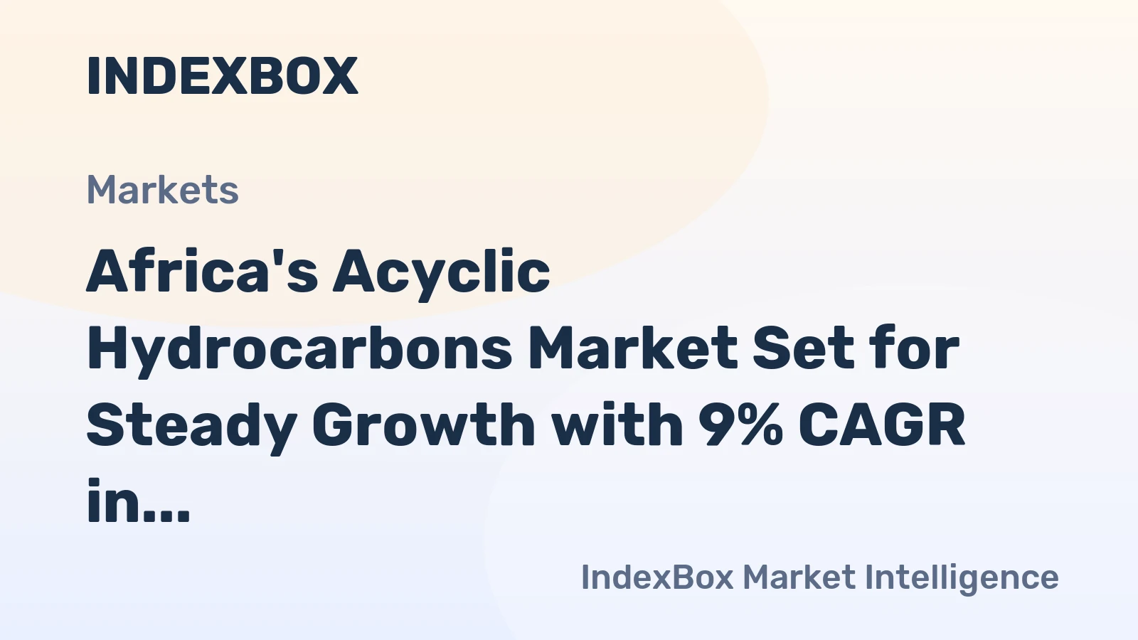 Africa's Acyclic Hydrocarbons Market Set for Steady Growth with 9% CAGR in Value Through 2035