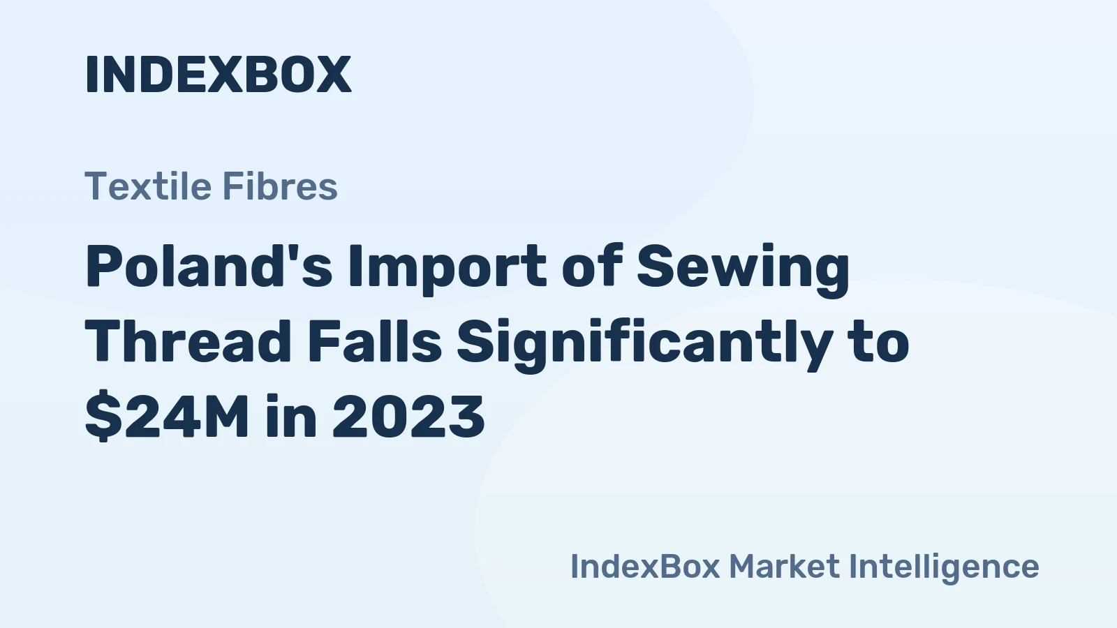 Poland's Import of Sewing Thread Falls Significantly to $24M in 2023