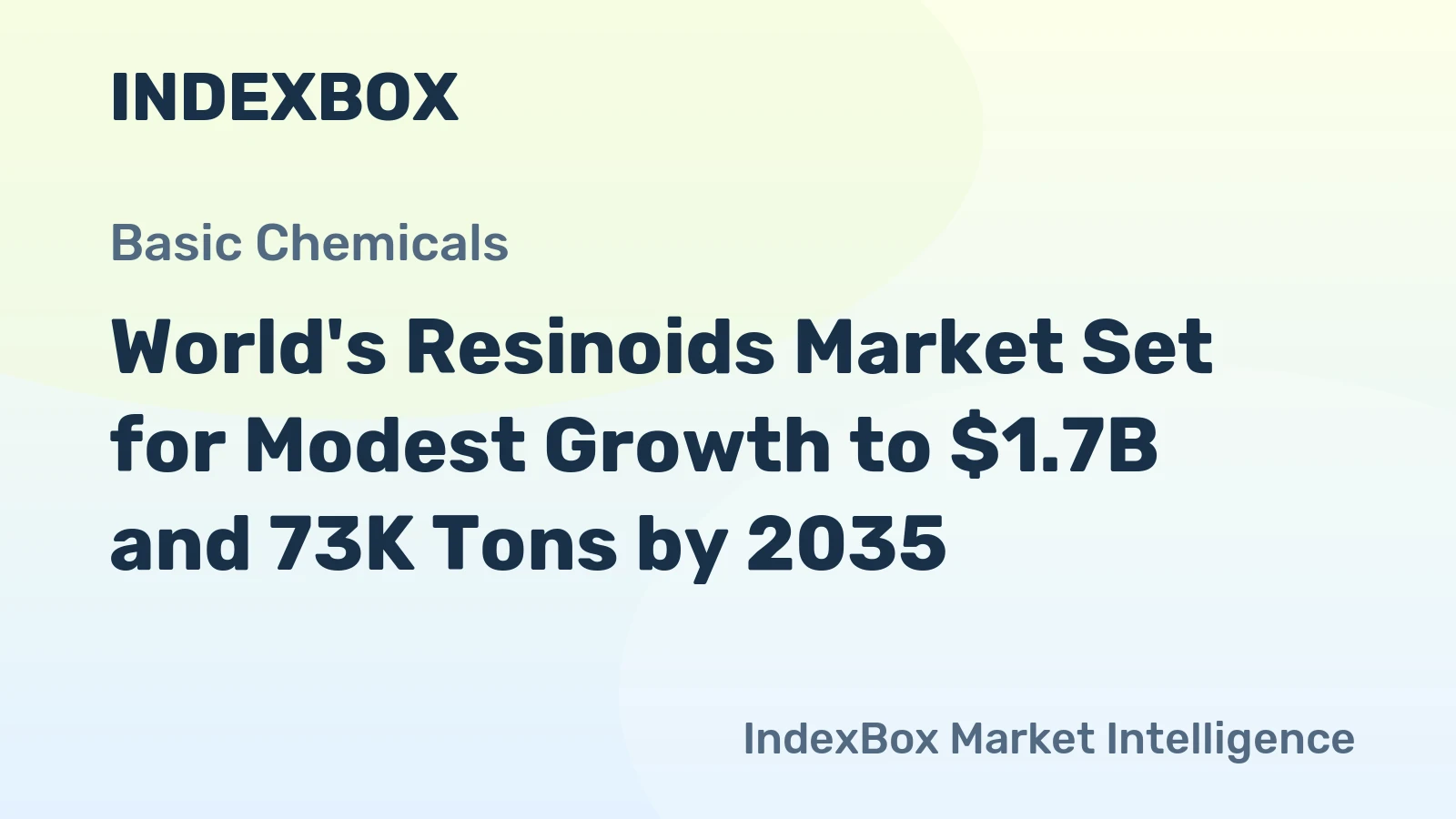 World's Resinoids Market Set for Modest Growth to $1.7B and 73K Tons by 2035