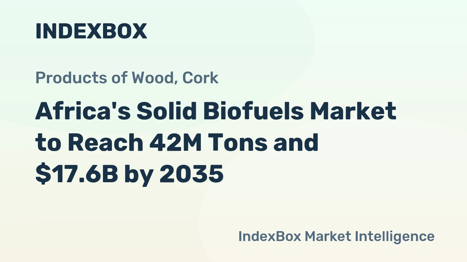 Africa's Solid Biofuels Market to Reach 42M Tons and $17.6B by 2035