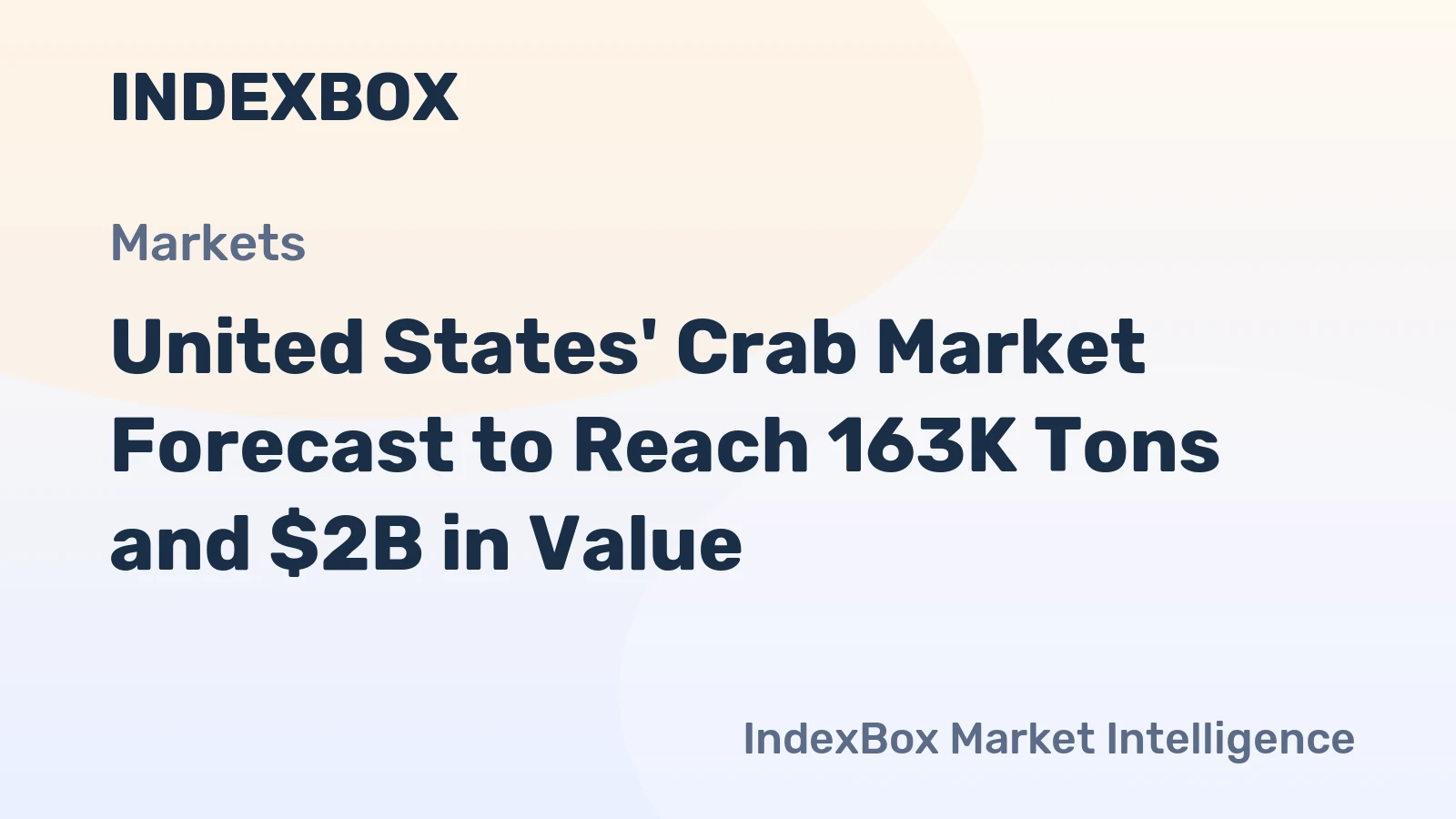 United States' Crab Market Forecast to Reach 163K Tons and $2B in Value