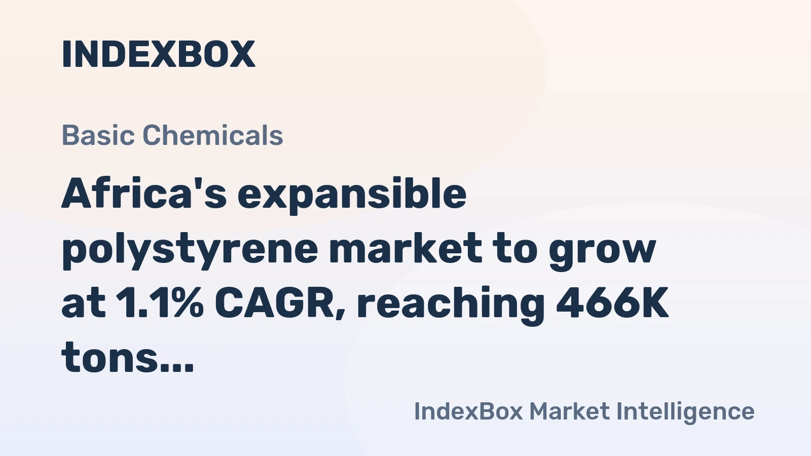 Africa's expansible polystyrene market to grow at 1.1% CAGR, reaching 466K tons by 2035, driven by steady demand.