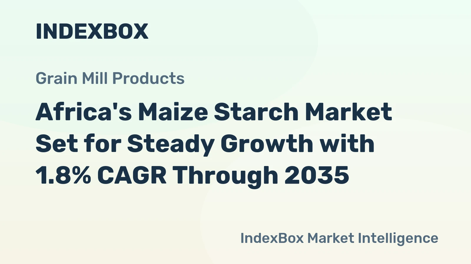 Africa's Maize Starch Market Set for Steady Growth with 1.8% CAGR Through 2035