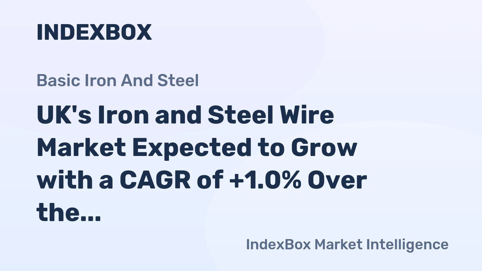 UK's Iron and Steel Wire Market Expected to Grow with a CAGR of +1.0% Over the Next Decade