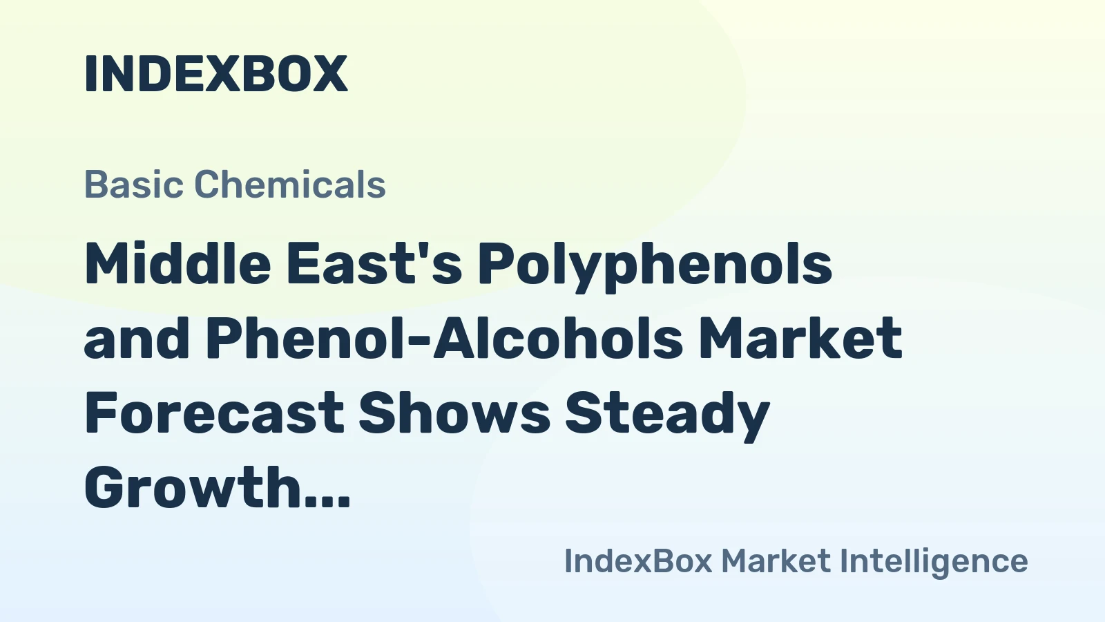 Middle East's Polyphenols and Phenol-Alcohols Market Forecast Shows Steady Growth with 1.1% CAGR Through 2035