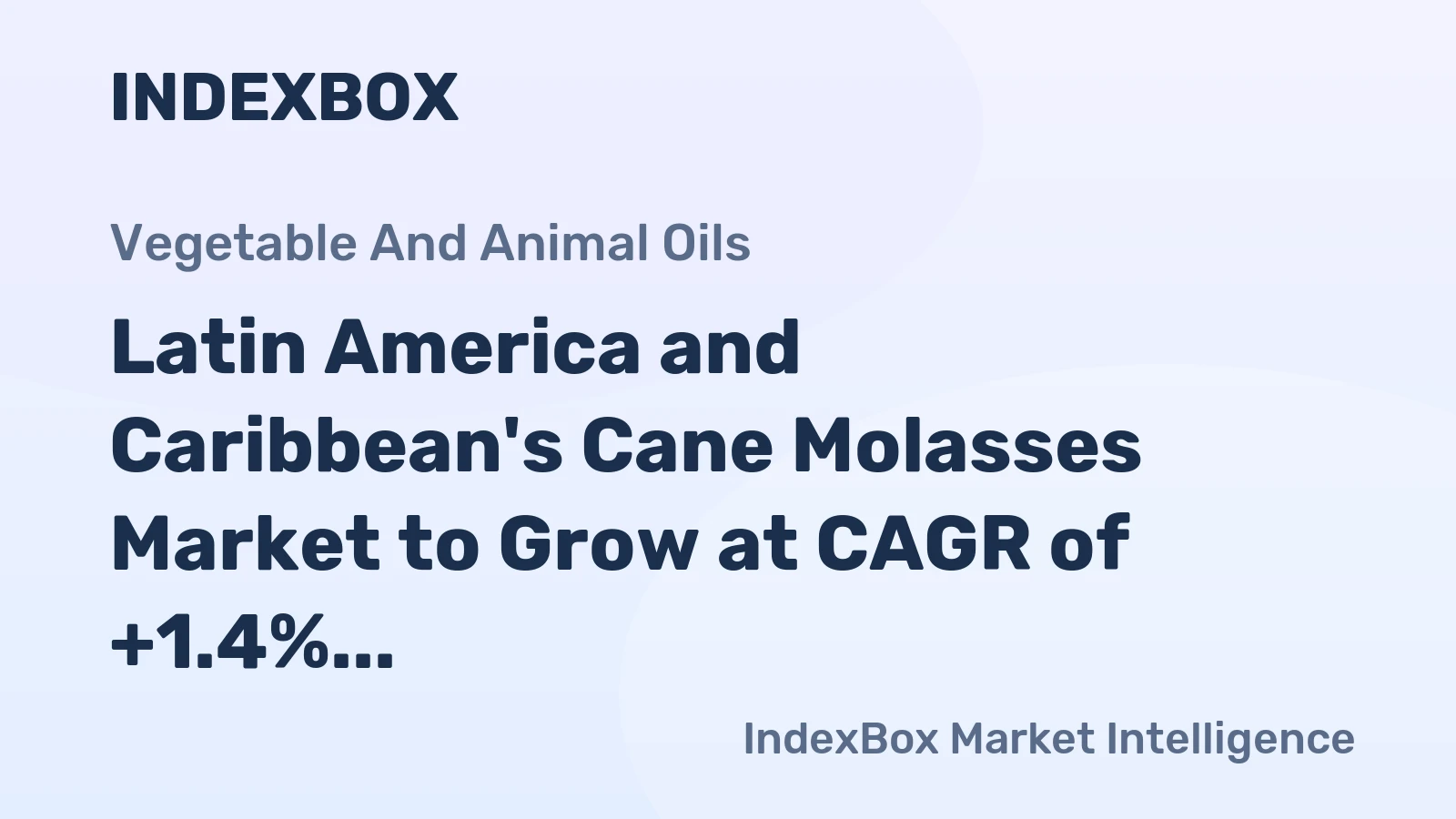 Latin America and Caribbean's Cane Molasses Market to Grow at CAGR of +1.4% until 2035, Reaching $413M in Value