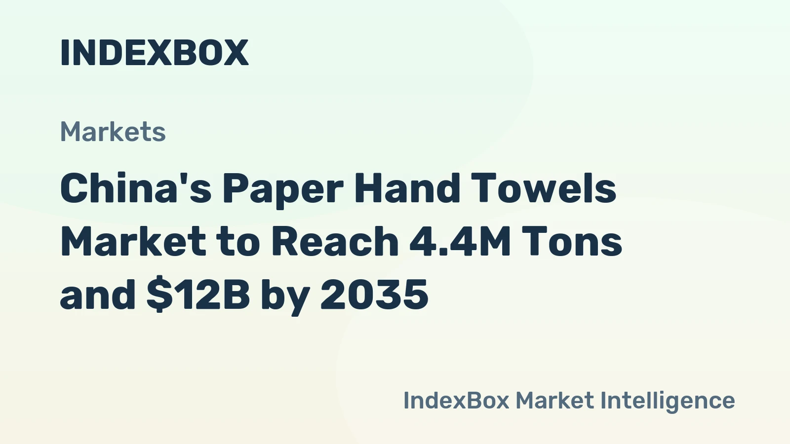 China's Paper Hand Towels Market to Reach 4.4M Tons and $12B by 2035