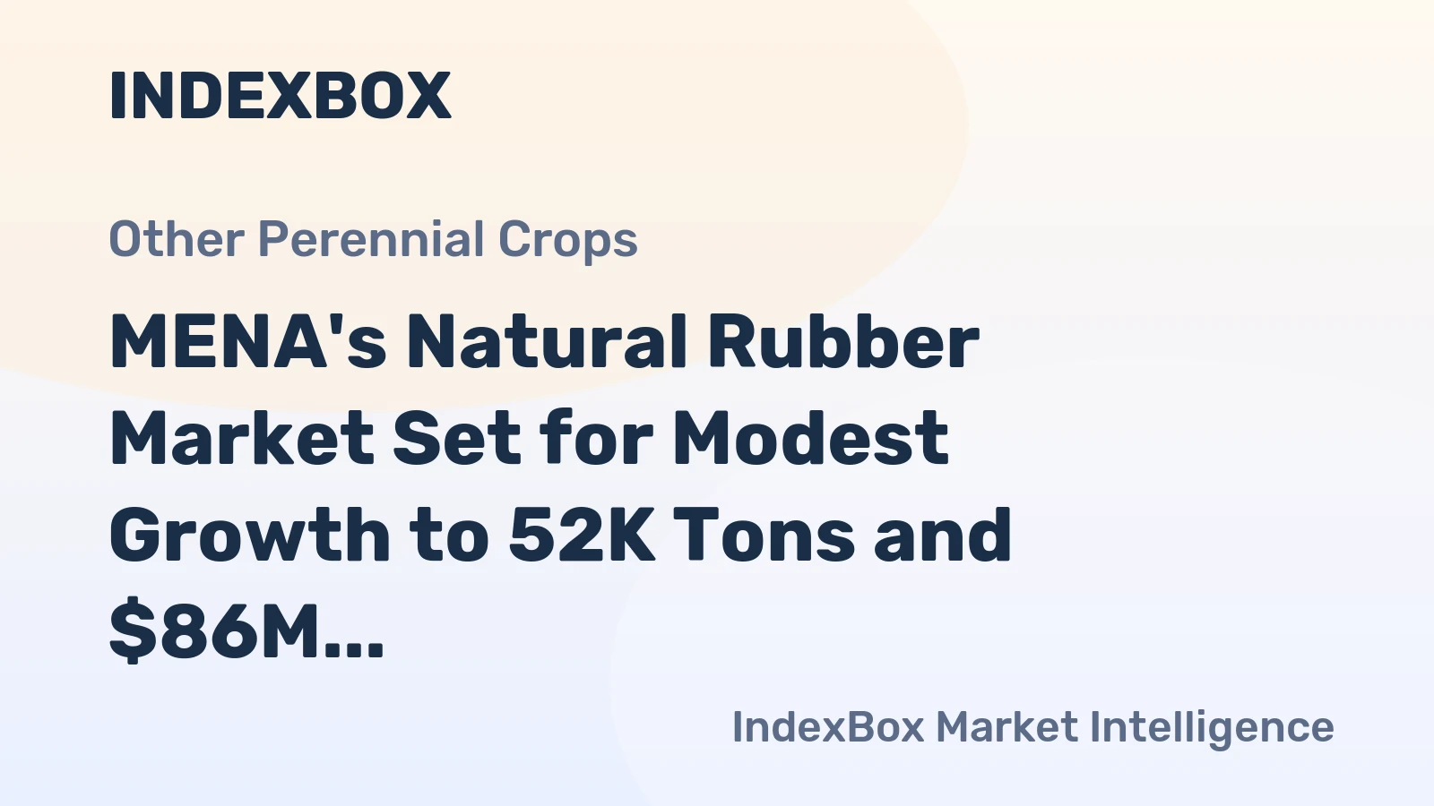 MENA's Natural Rubber Market Set for Modest Growth to 52K Tons and $86M by 2035