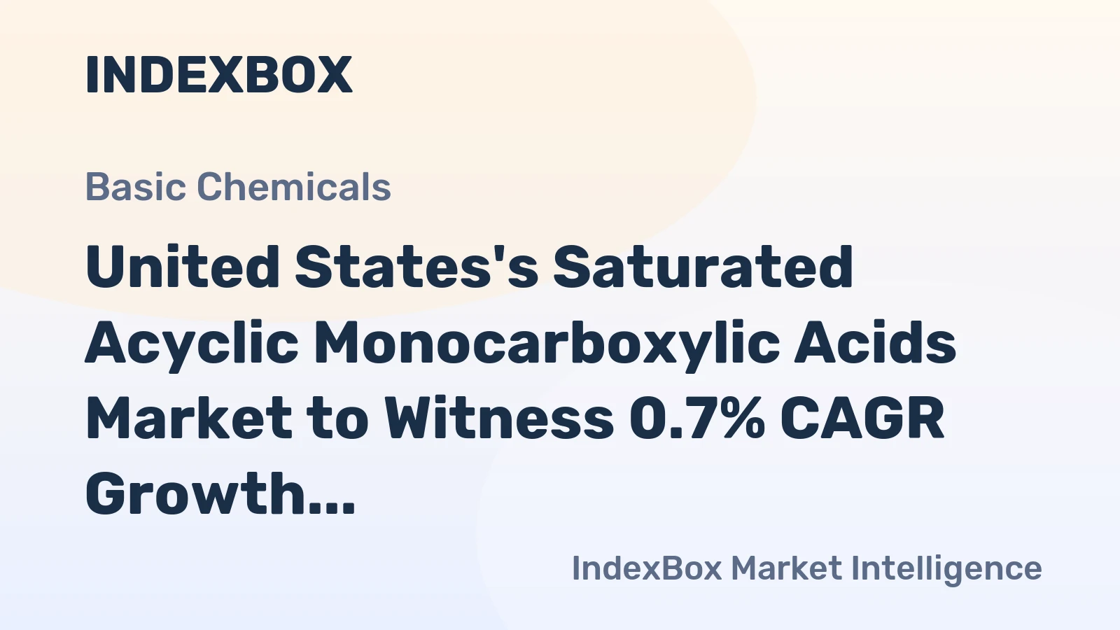 United States's Saturated Acyclic Monocarboxylic Acids Market to Witness 0.7% CAGR Growth from 2024 to 2035