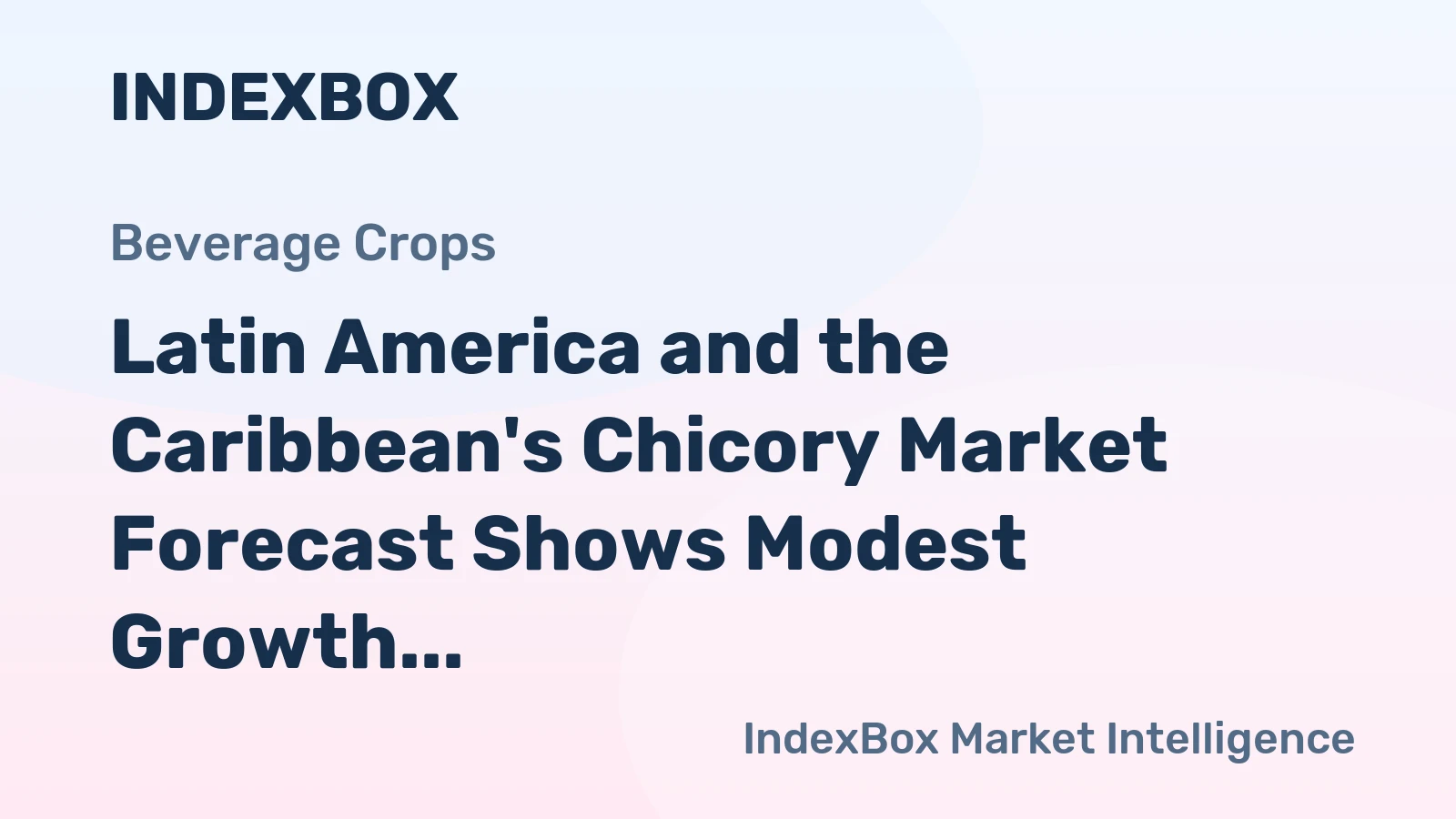 Latin America and the Caribbean's Chicory Market Forecast Shows Modest Growth With a +0.3% Volume CAGR