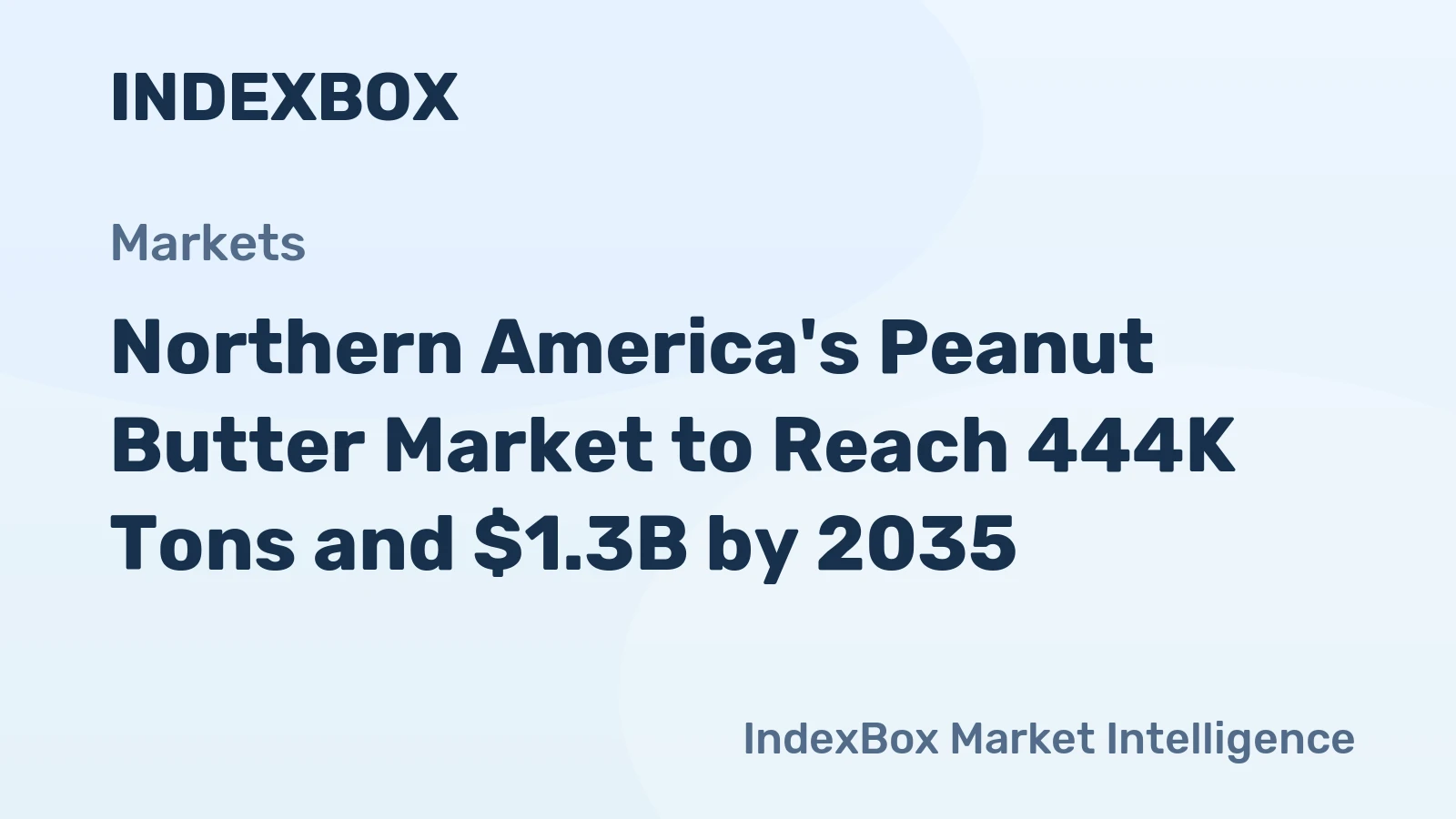 Northern America's Peanut Butter Market to Reach 444K Tons and $1.3B by 2035