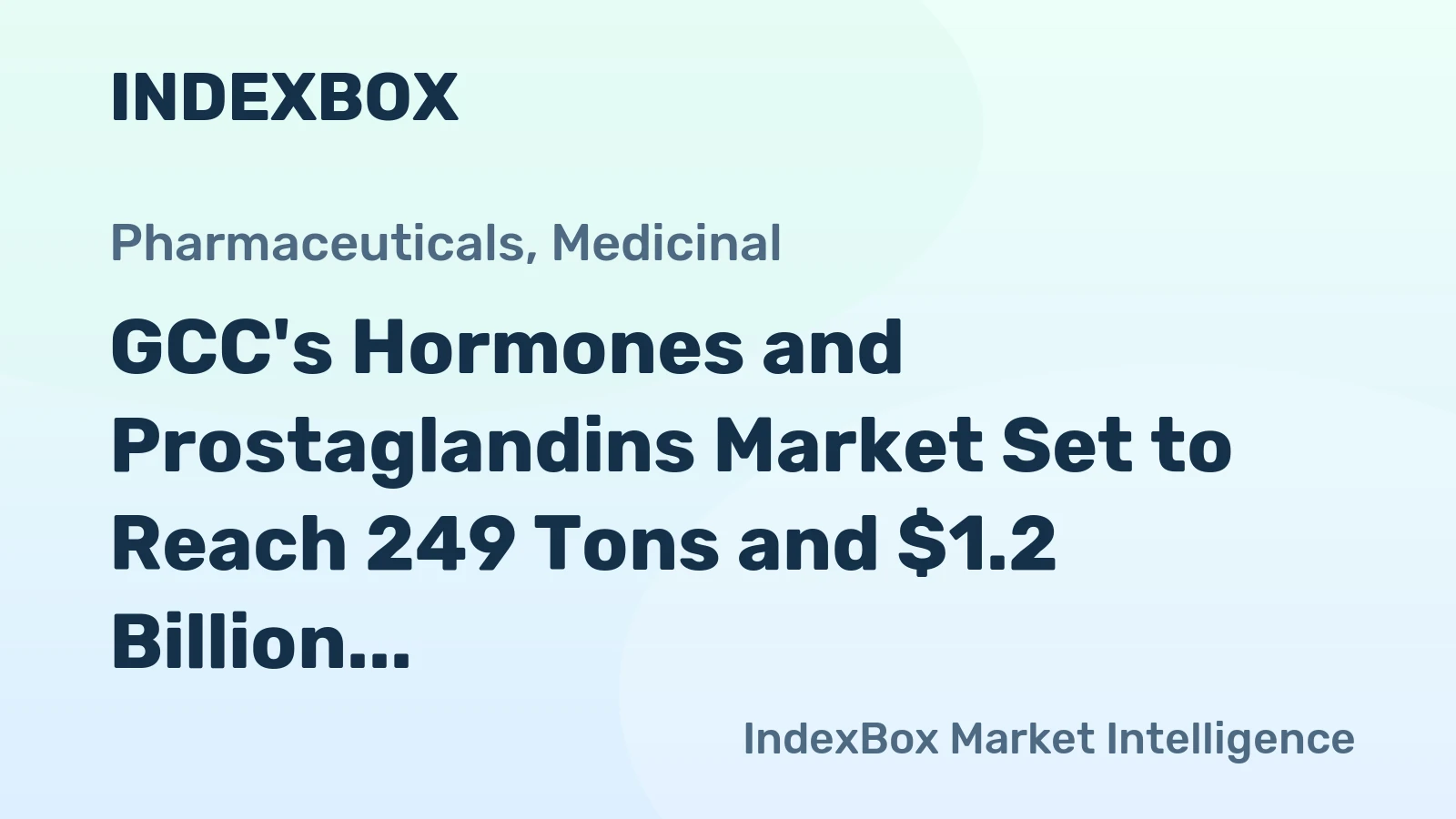 GCC's Hormones and Prostaglandins Market Set to Reach 249 Tons and $1.2 Billion