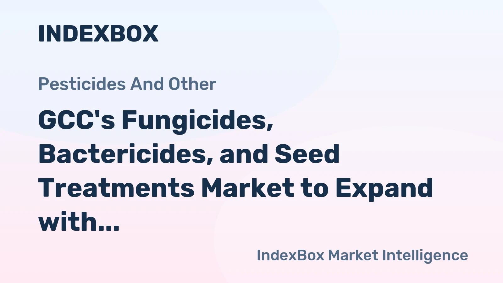 GCC's Fungicides, Bactericides, and Seed Treatments Market to Expand with CAGR of +1.3% by 2035