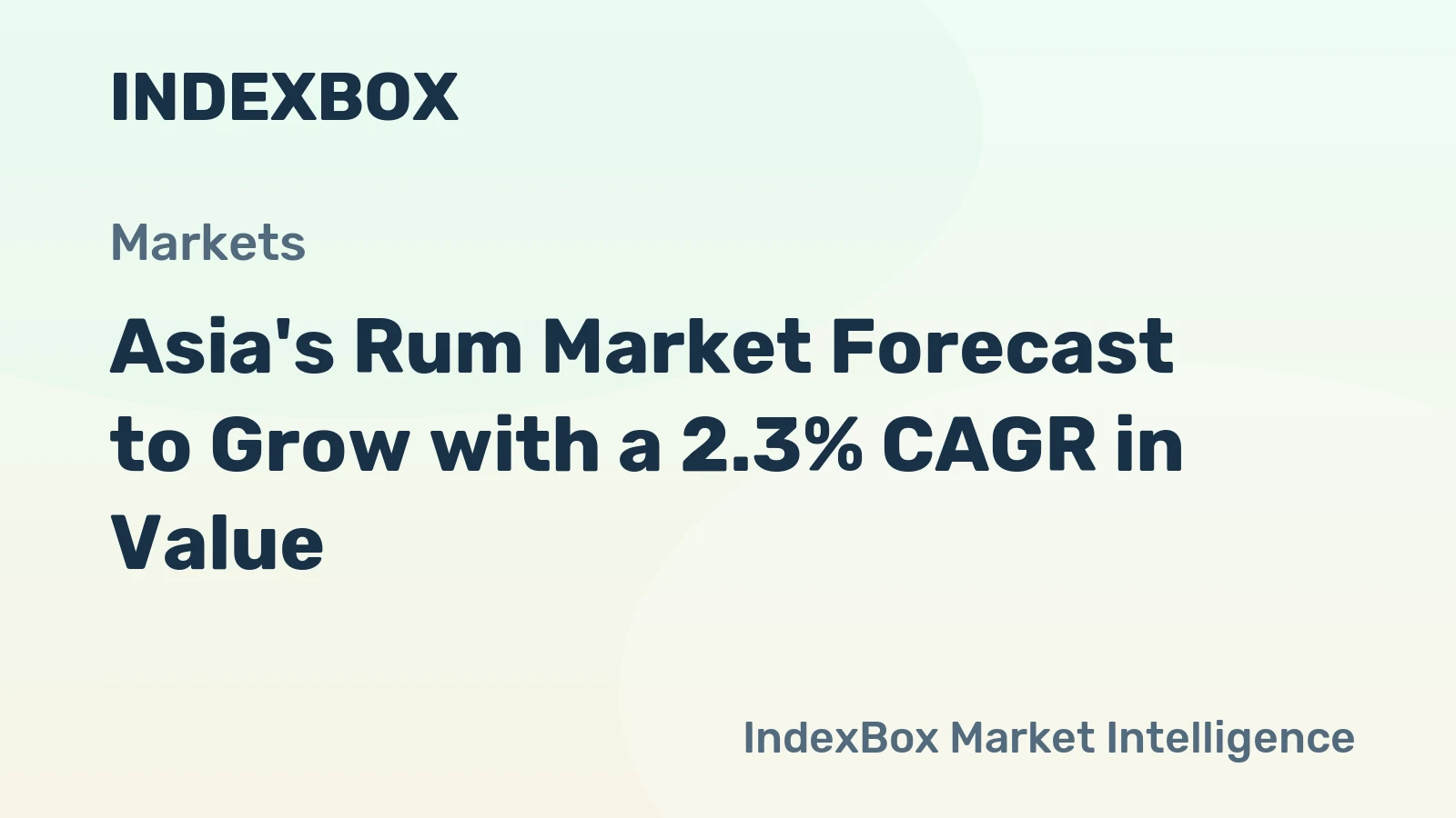 Asia's Rum Market Forecast to Grow with a 2.3% CAGR in Value