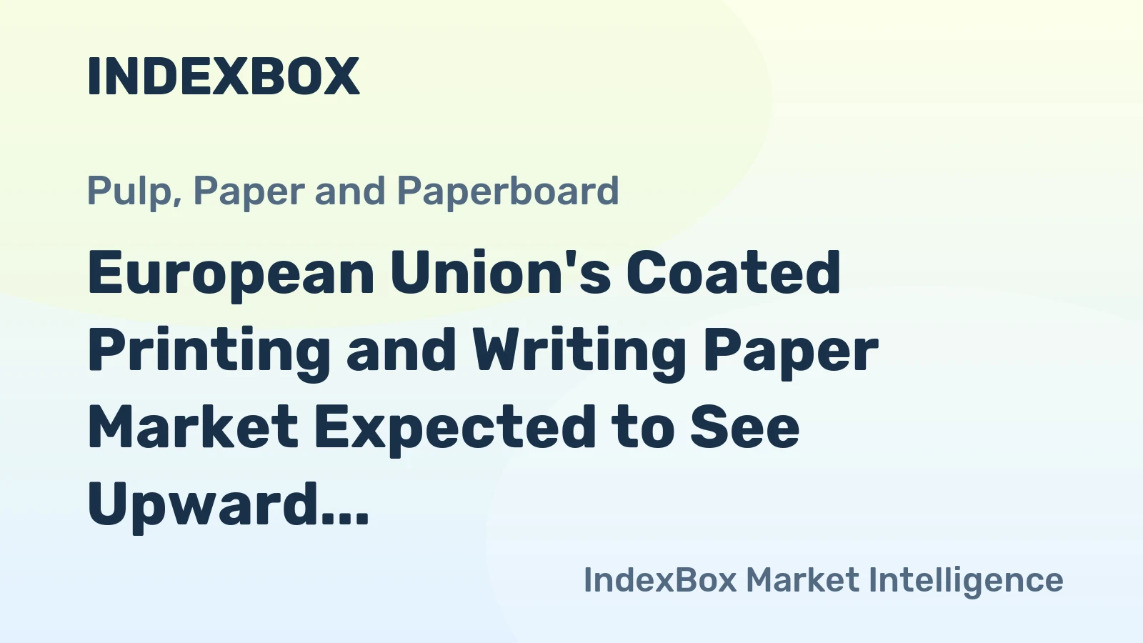 European Union's Coated Printing and Writing Paper Market Expected to See Upward Consumption Trend, Reaching 6.6M tons and $9.1B by 2035