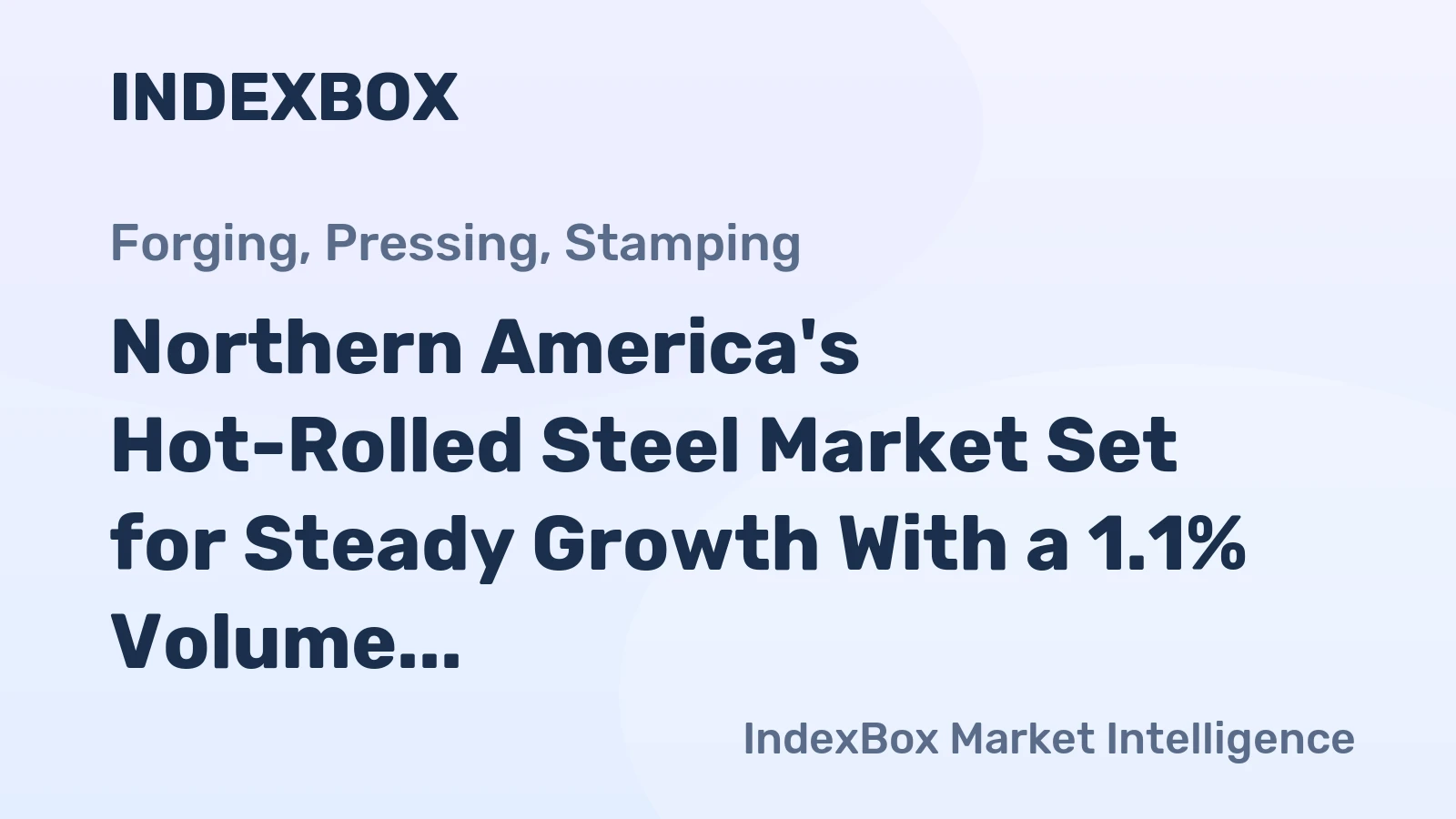 Northern America's Hot-Rolled Steel Market Set for Steady Growth With a 1.1% Volume CAGR Through 2035
