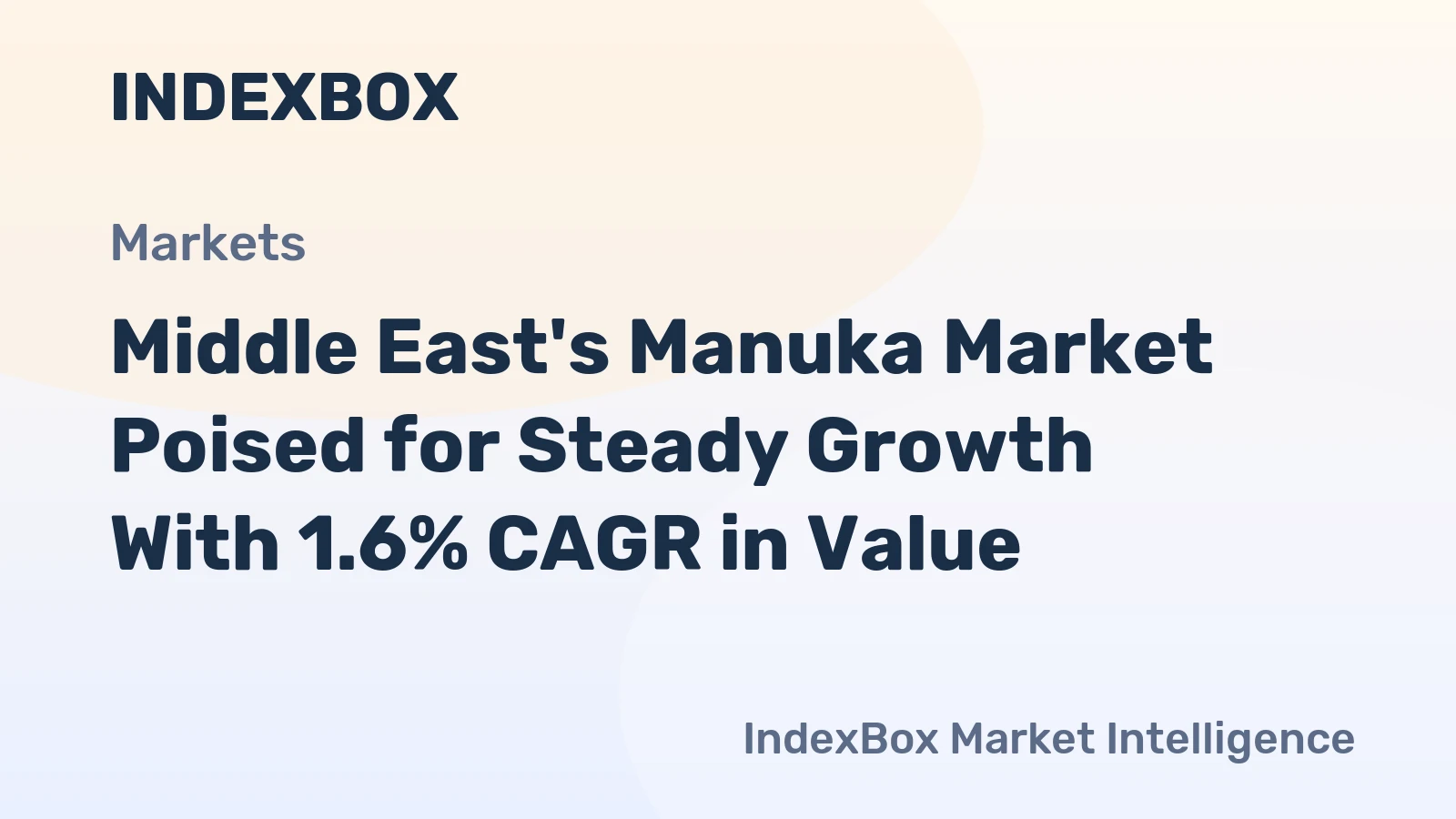 Middle East's Manuka Market Poised for Steady Growth With 1.6% CAGR in Value