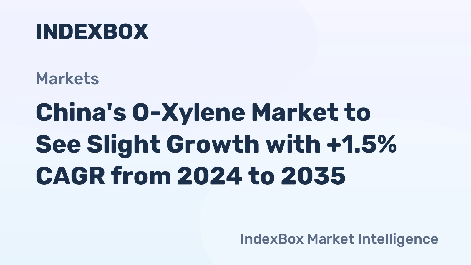 China's O-Xylene Market to See Slight Growth with +1.5% CAGR from 2024 to 2035