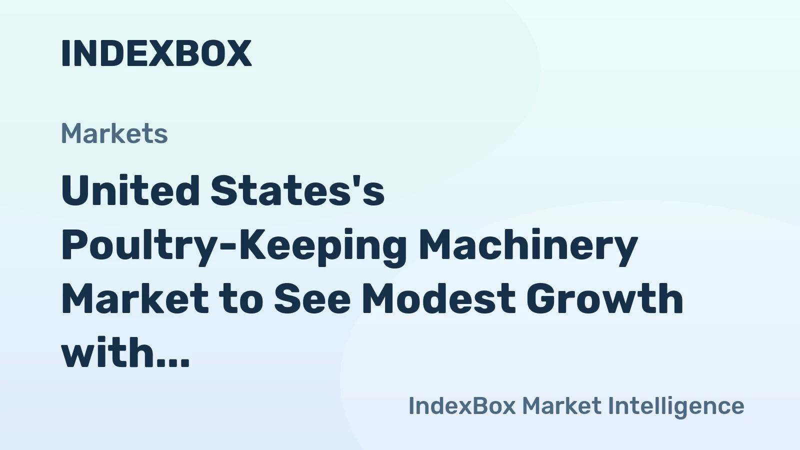 United States's Poultry-Keeping Machinery Market to See Modest Growth with +1.4% CAGR through 2035