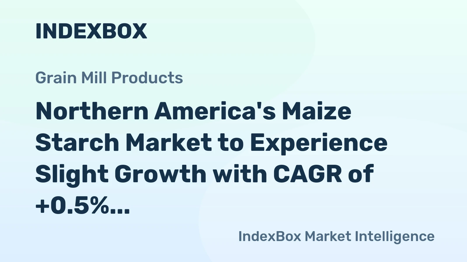 Northern America's Maize Starch Market to Experience Slight Growth with CAGR of +0.5% Over Next Decade