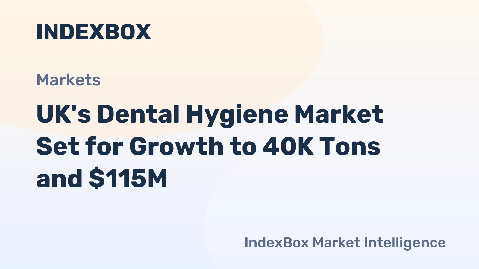 UK's Dental Hygiene Market Set for Growth to 40K Tons and $115M