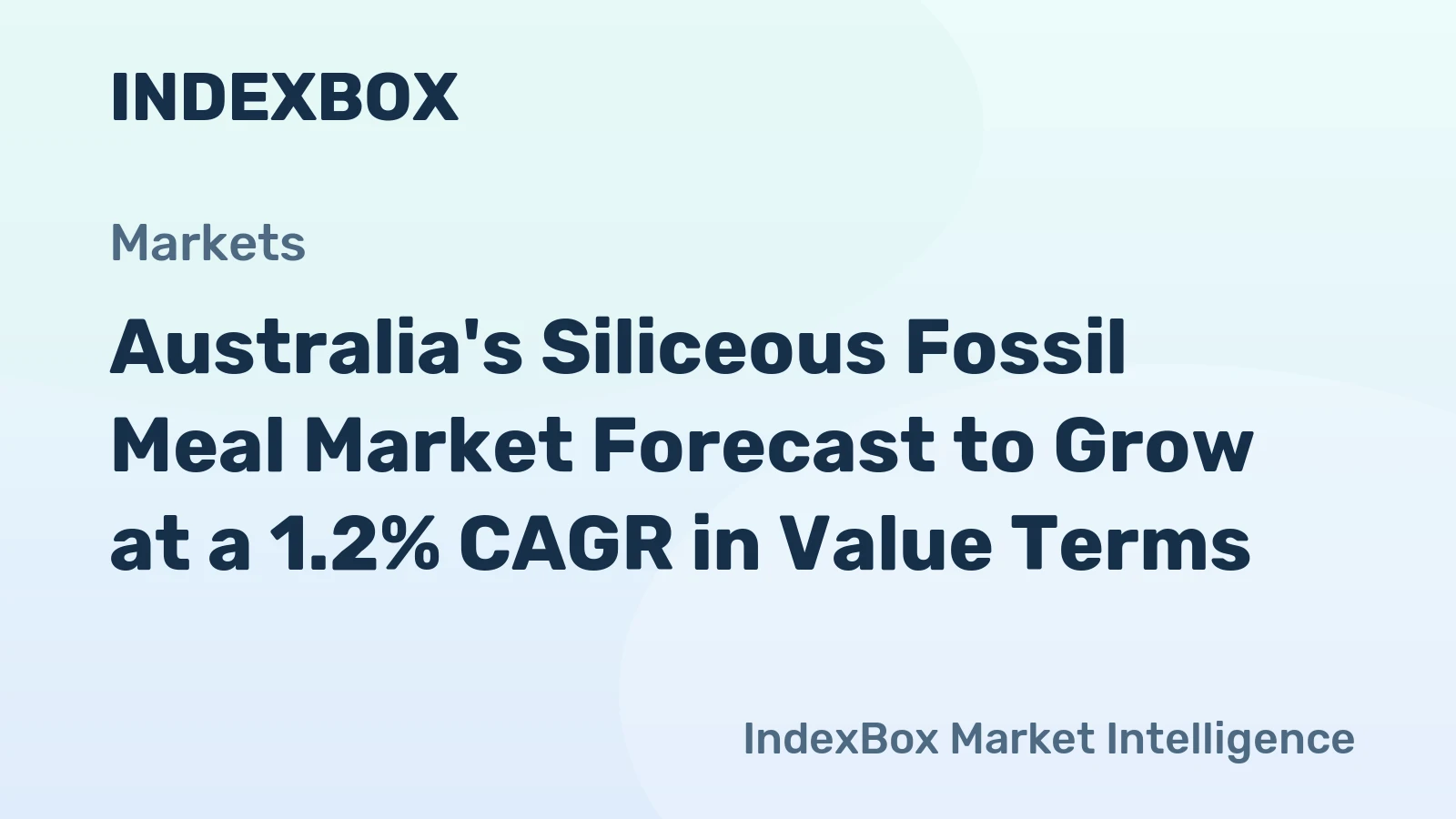 Australia's Siliceous Fossil Meal Market Forecast to Grow at a 1.2% CAGR in Value Terms