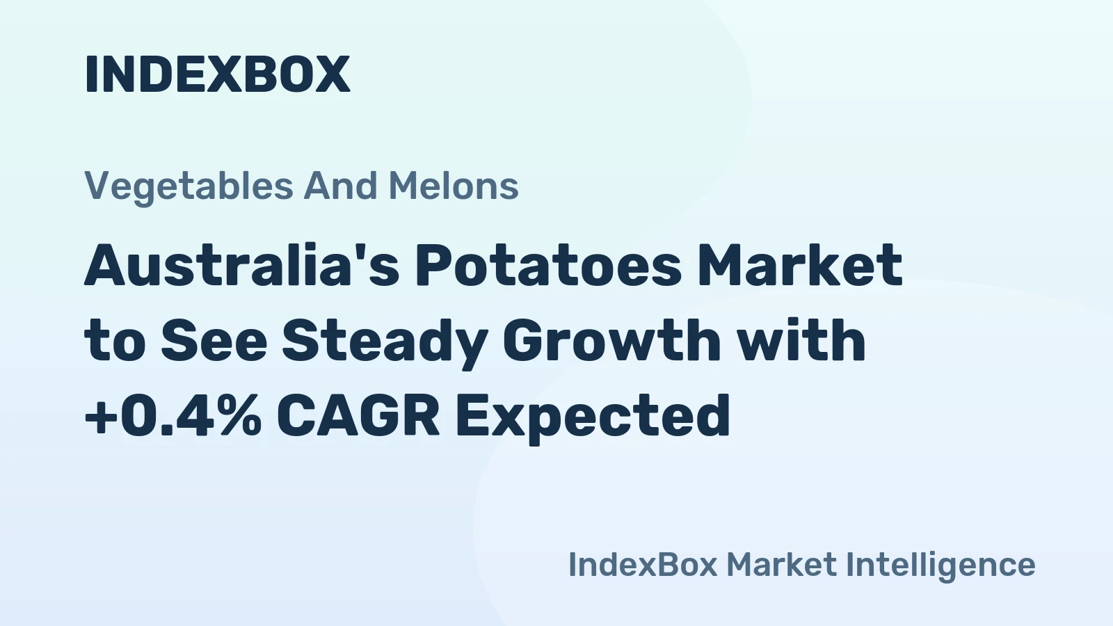 Australia's Potatoes Market to See Steady Growth with +0.4% CAGR Expected