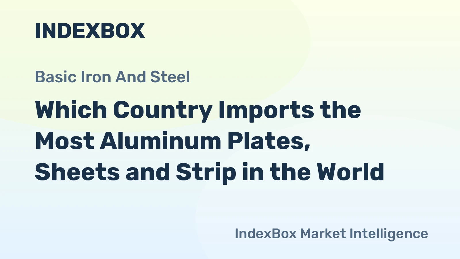 Which Country Imports the Most Aluminum Plates, Sheets and Strip in the World?