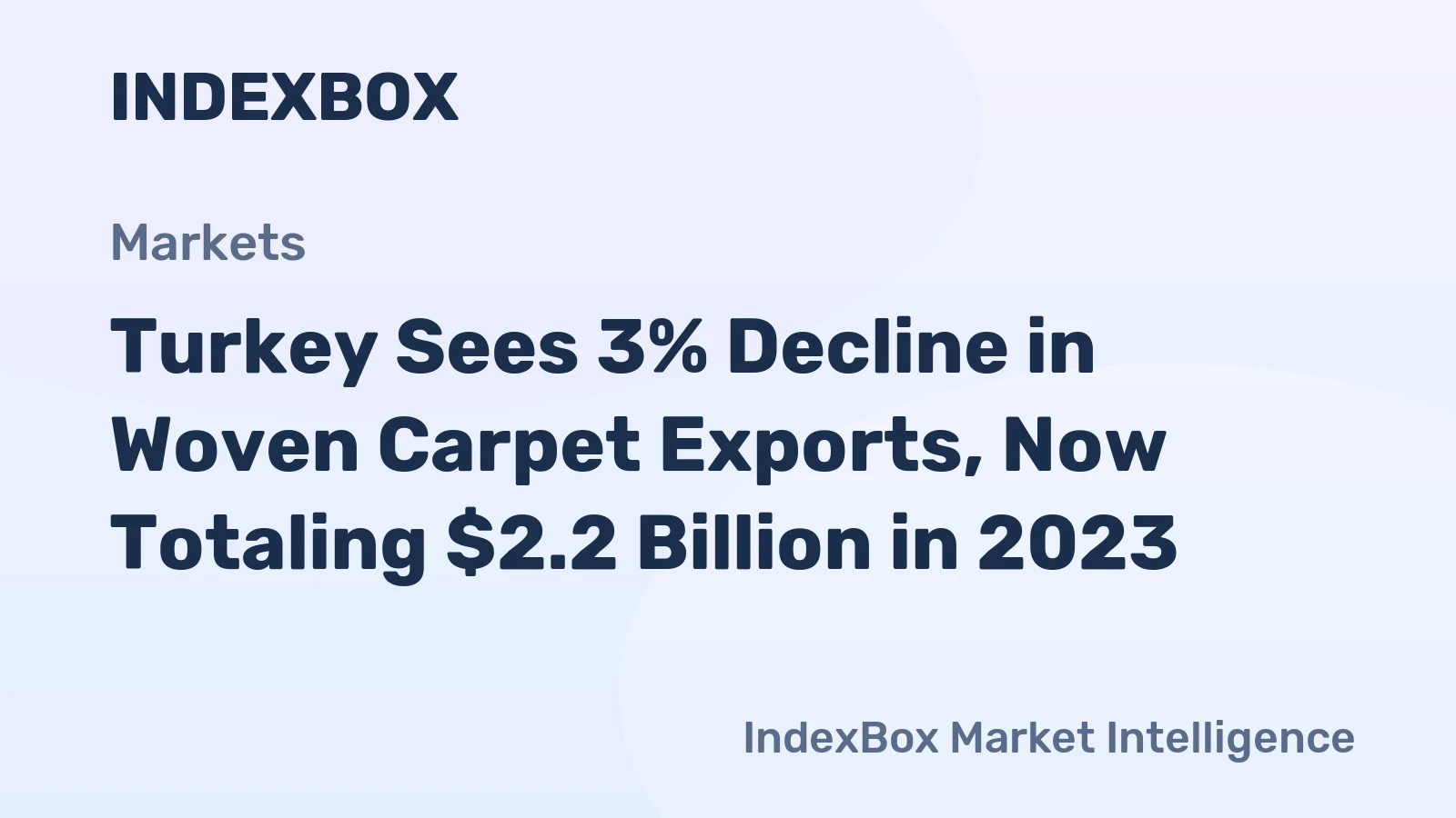 Turkey Sees 3% Decline in Woven Carpet Exports, Now Totaling $2.2 Billion in 2023