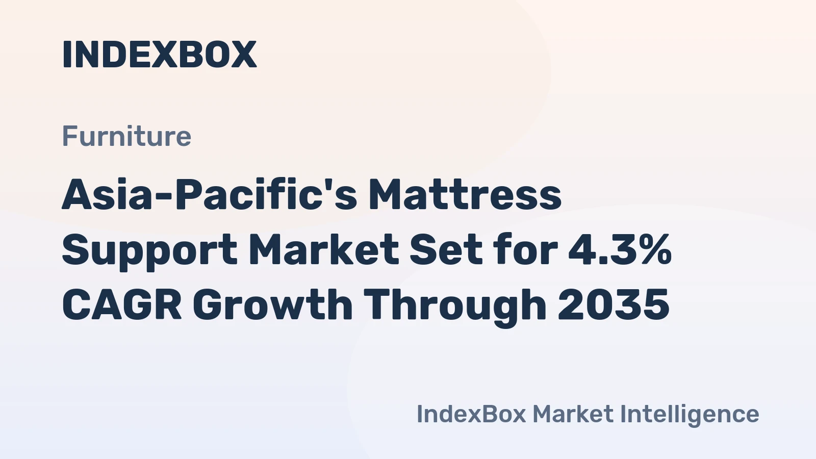 Asia-Pacific's Mattress Support Market Set for 4.3% CAGR Growth Through 2035