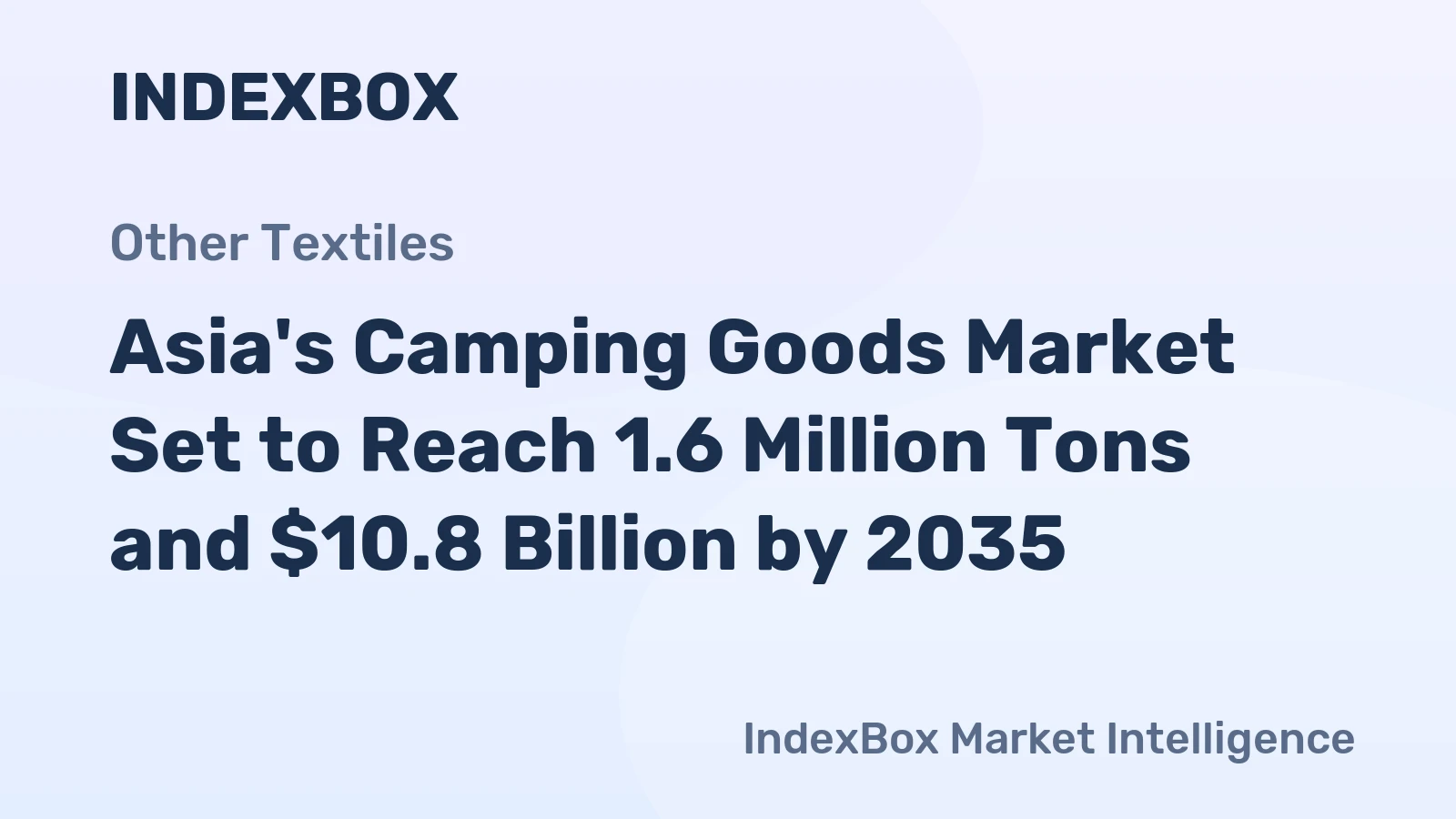 Asia's Camping Goods Market Set to Reach 1.6 Million Tons and $10.8 Billion by 2035