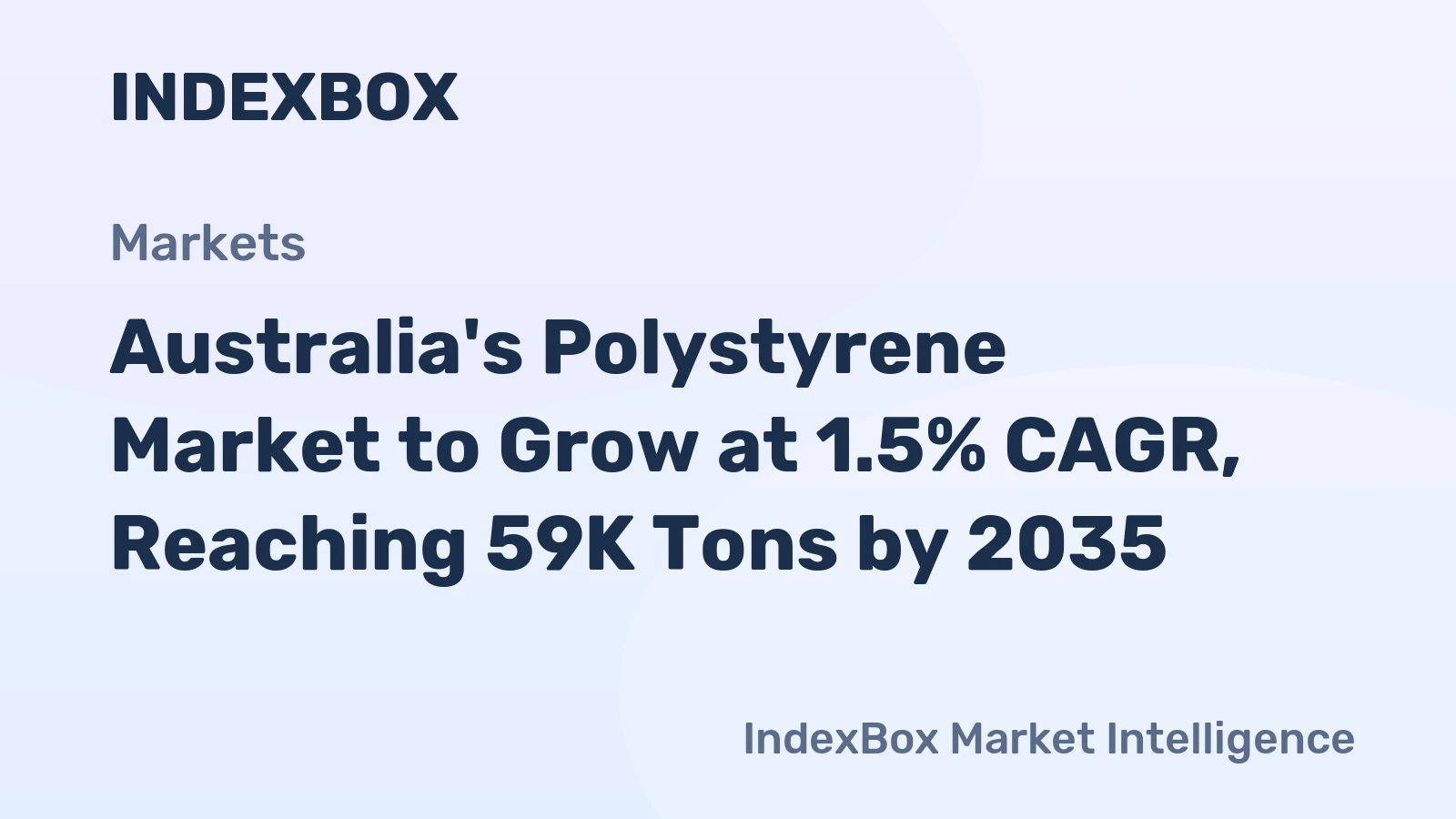 Australia's Polystyrene Market to Grow at 1.5% CAGR, Reaching 59K Tons by 2035