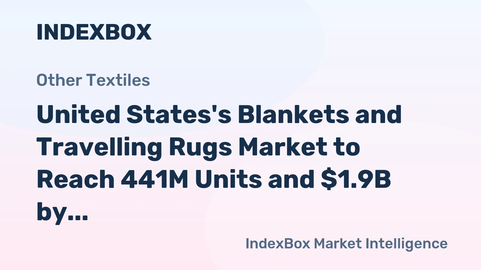 United States's Blankets and Travelling Rugs Market to Reach 441M Units and $1.9B by 2035