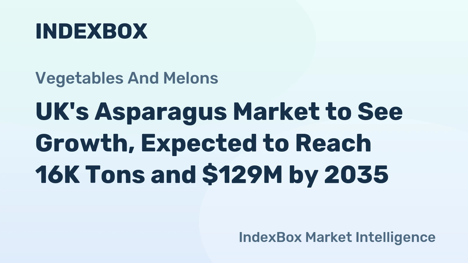 UK's Asparagus Market to See Growth, Expected to Reach 16K Tons and $129M by 2035