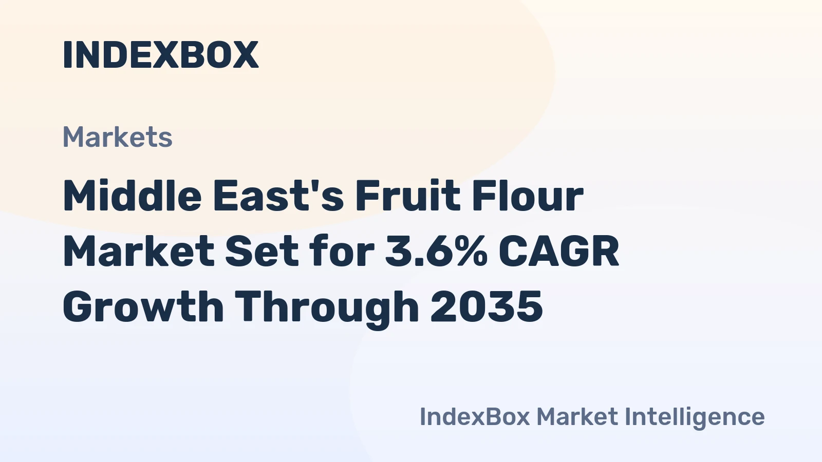 Middle East's Fruit Flour Market Set for 3.6% CAGR Growth Through 2035