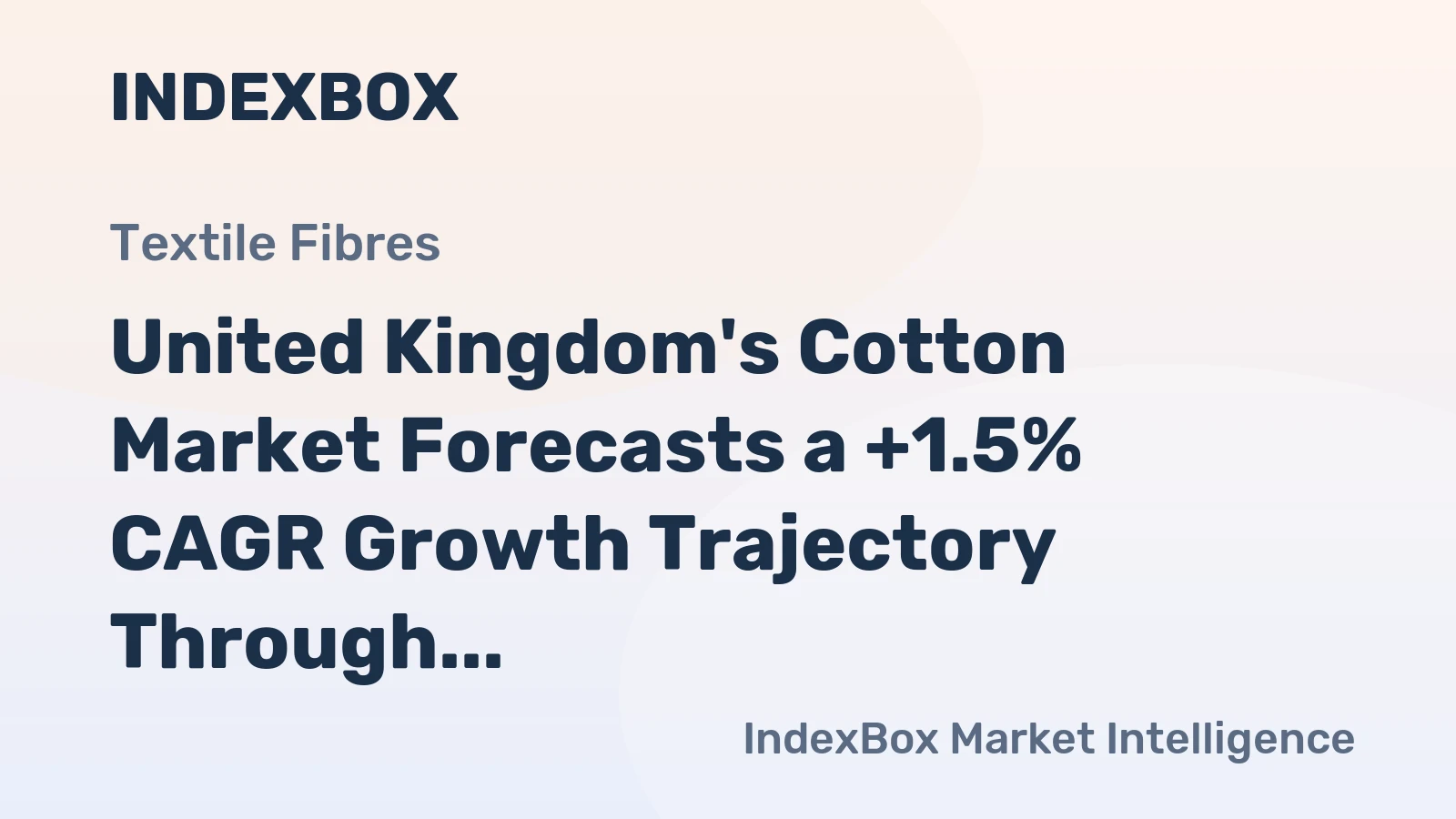 United Kingdom's Cotton Market Forecasts a +1.5% CAGR Growth Trajectory Through 2035