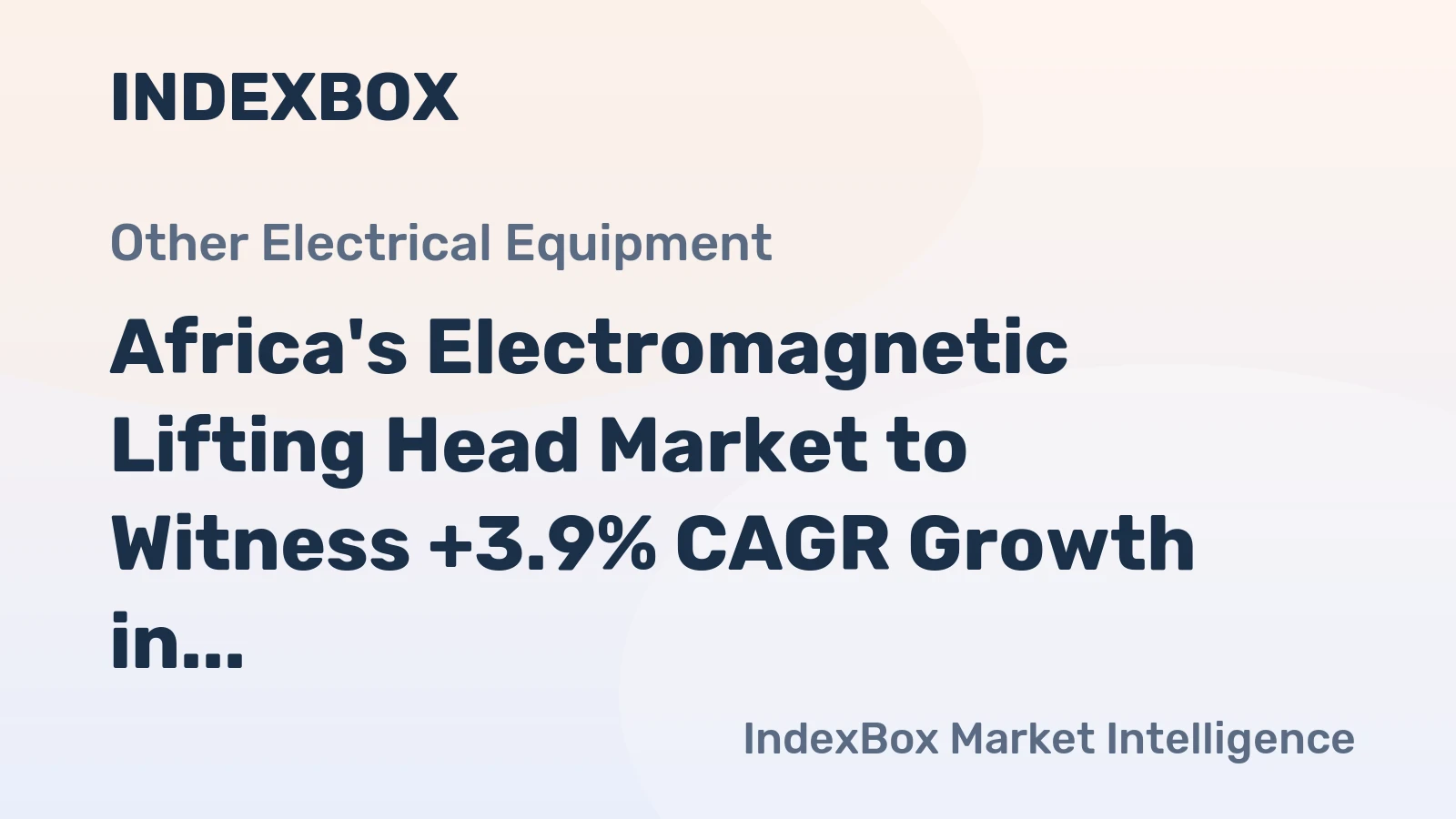 Africa's Electromagnetic Lifting Head Market to Witness +3.9% CAGR Growth in Value Over Next Decade