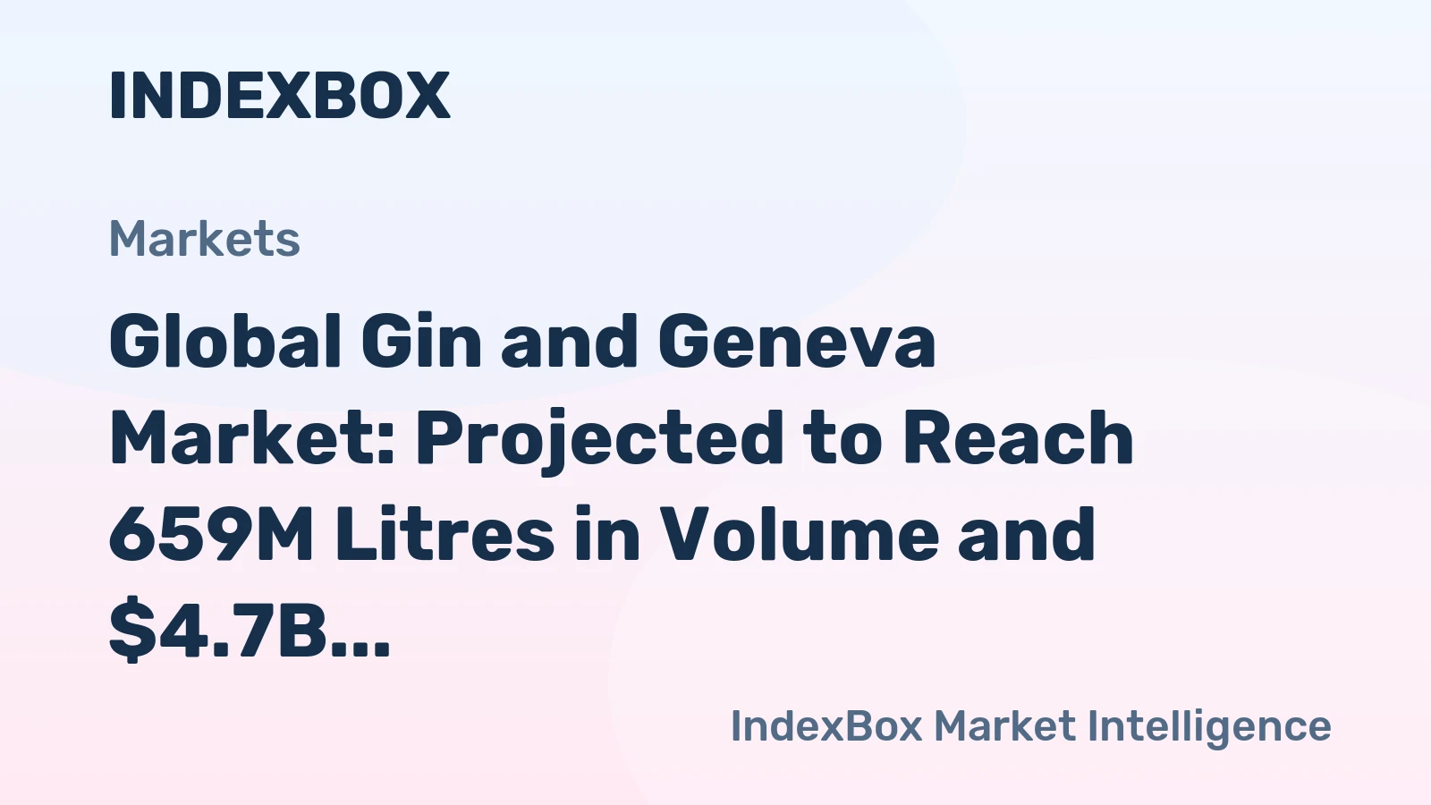 Global Gin and Geneva Market: Projected to Reach 659M Litres in Volume and $4.7B in Value by 2035