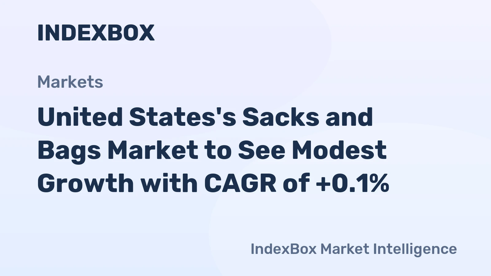 United States's Sacks and Bags Market to See Modest Growth with CAGR of +0.1%