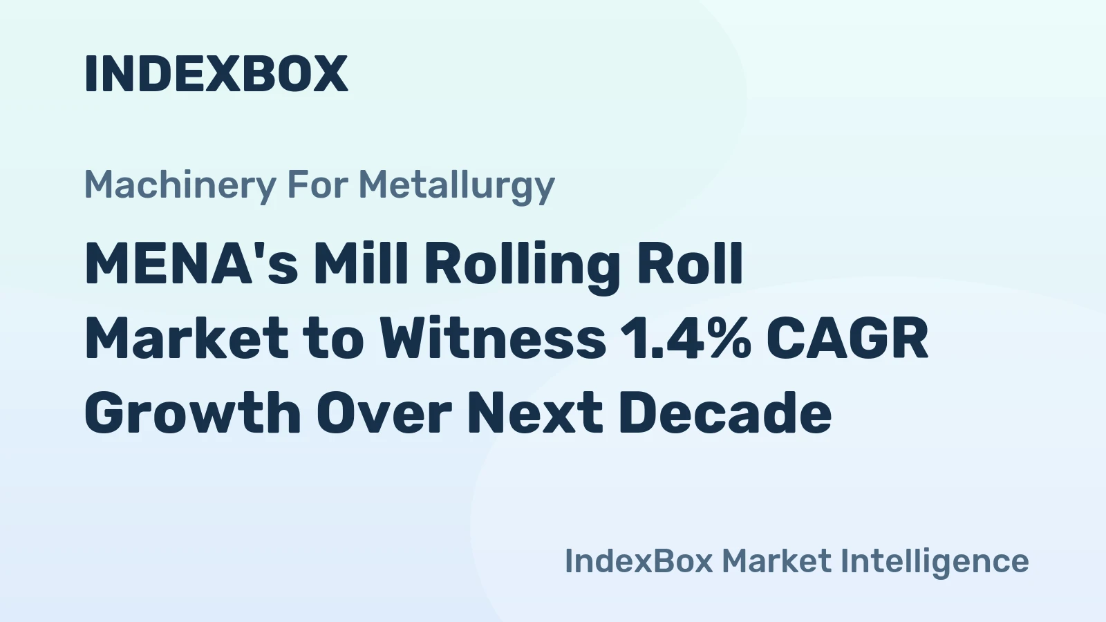 MENA's Mill Rolling Roll Market to Witness 1.4% CAGR Growth Over Next Decade