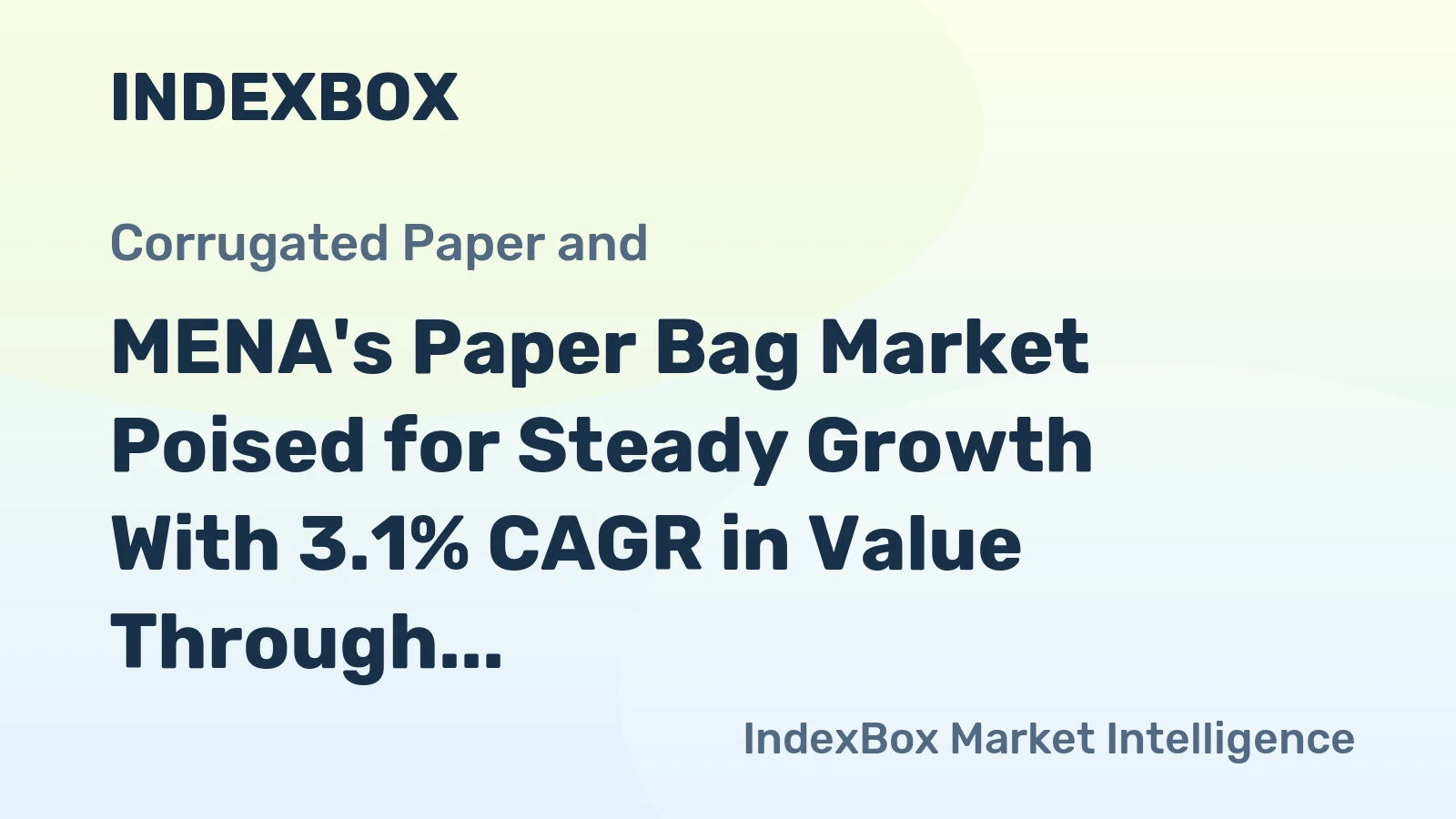 MENA's Paper Bag Market Poised for Steady Growth With 3.1% CAGR in Value Through 2035
