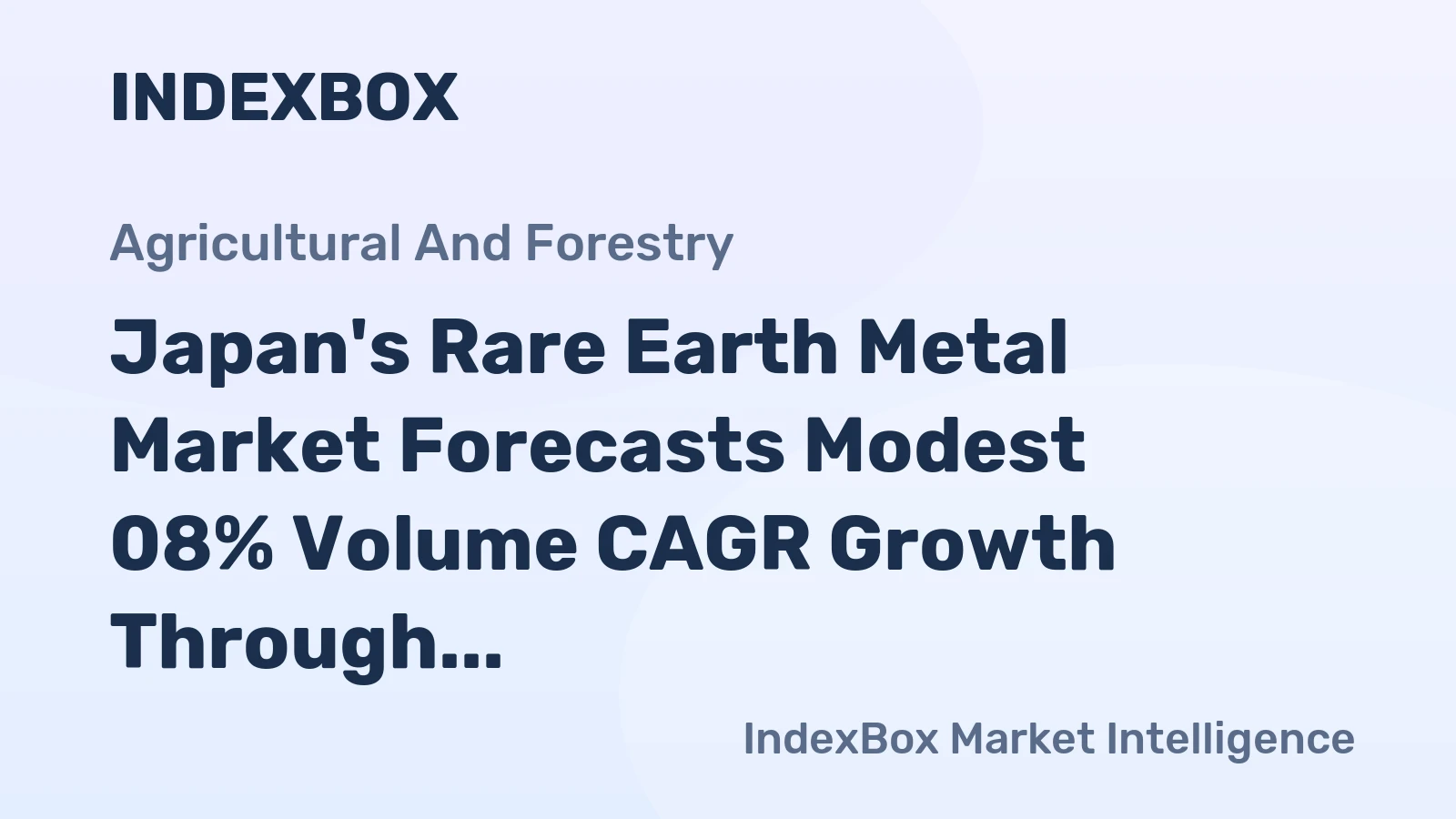 Japan's Rare Earth Metal Market Forecasts Modest 08% Volume CAGR Growth Through 2035