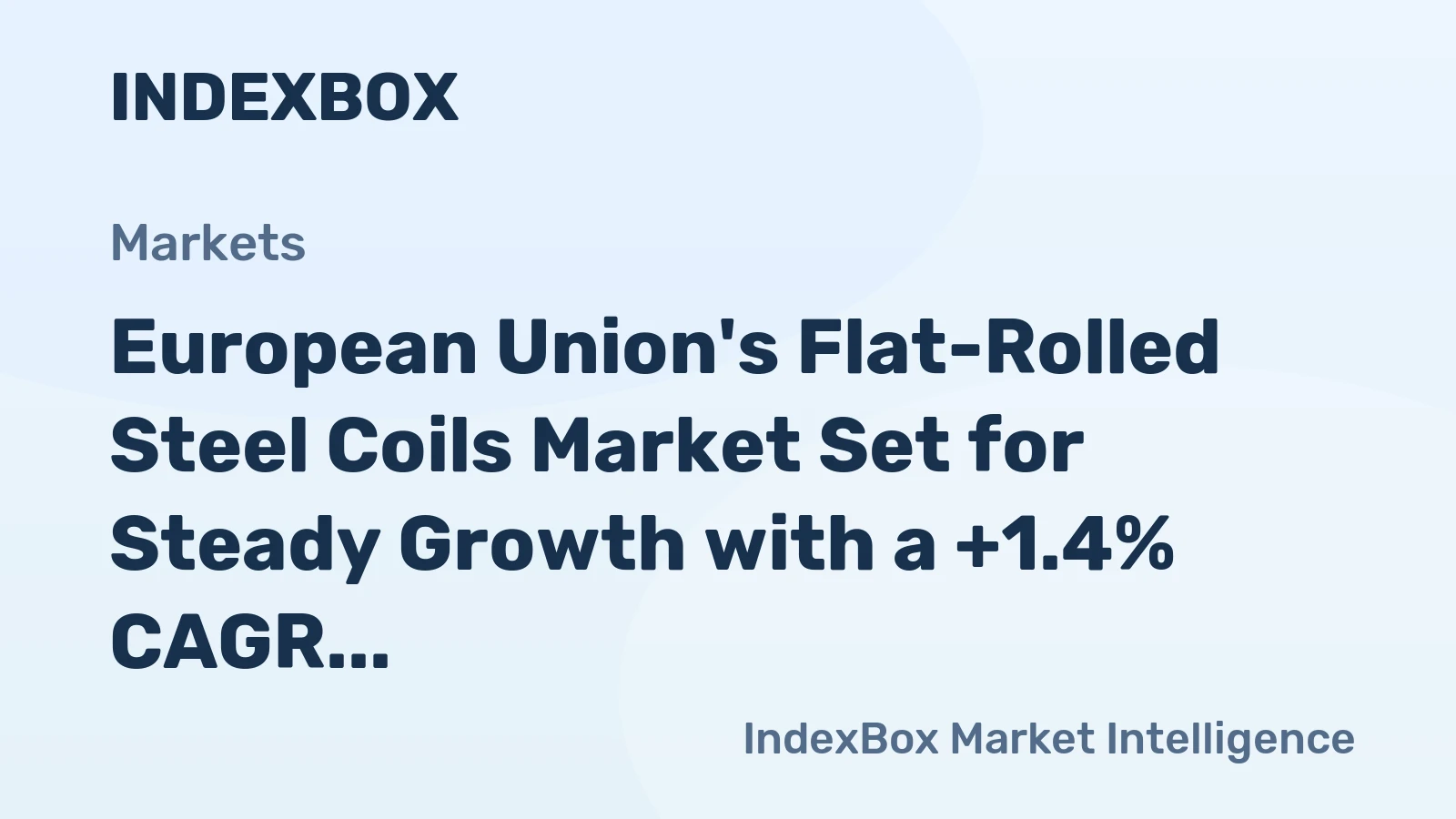 European Union's Flat-Rolled Steel Coils Market Set for Steady Growth with a +1.4% CAGR Through 2035