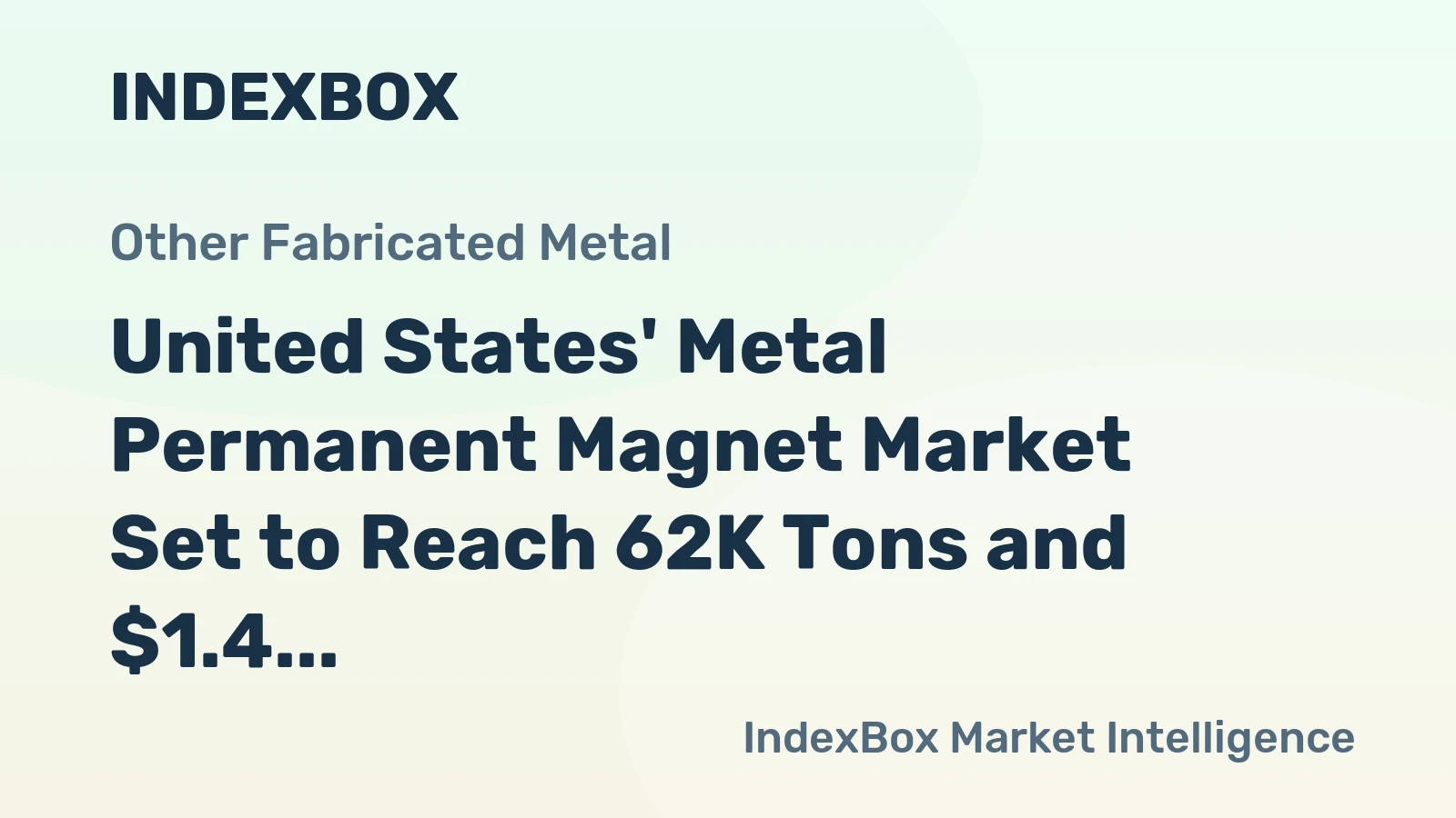 United States' Metal Permanent Magnet Market Set to Reach 62K Tons and $1.4 Billion by 2035