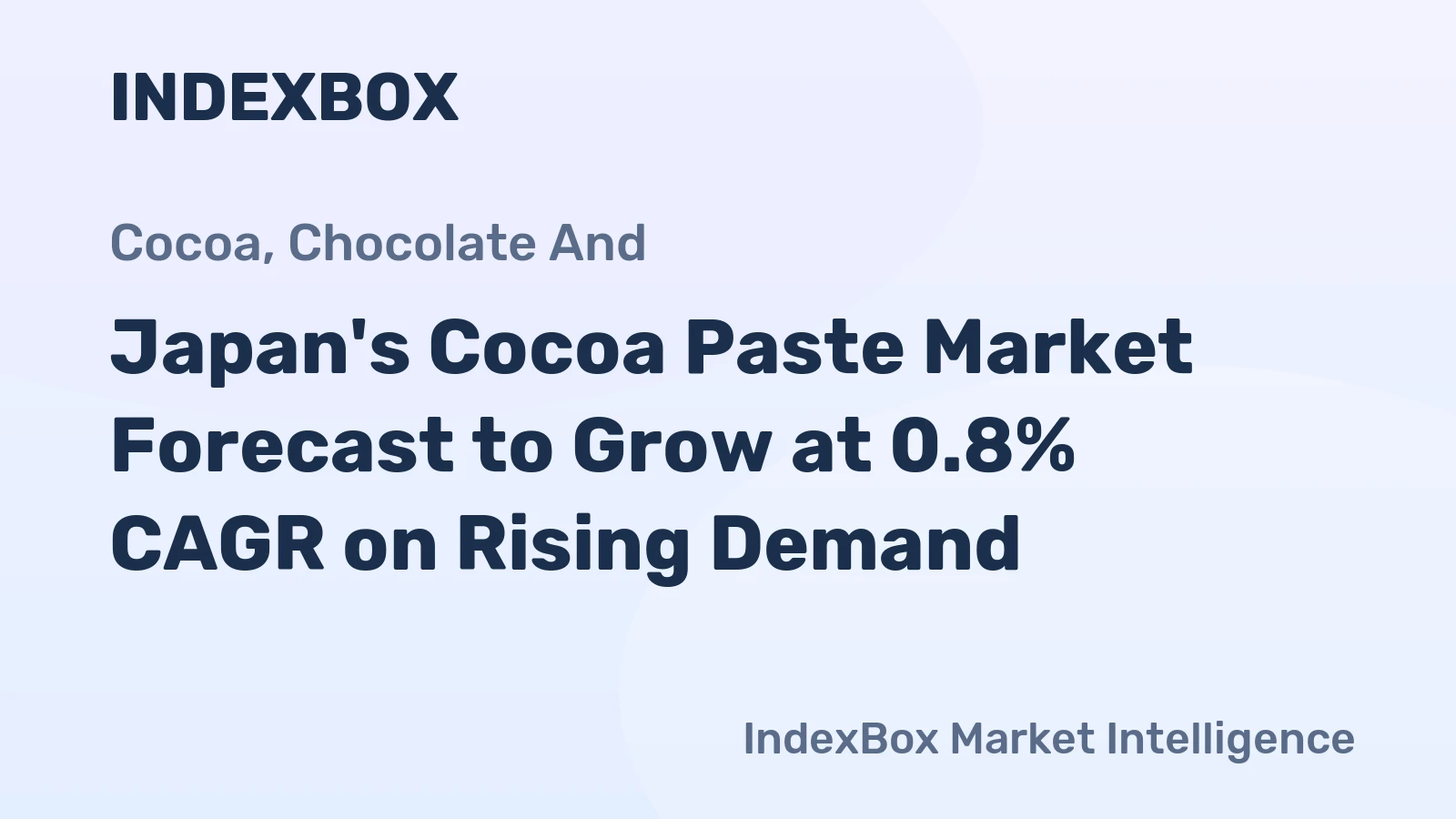 Japan's Cocoa Paste Market Forecast to Grow at 0.8% CAGR on Rising Demand